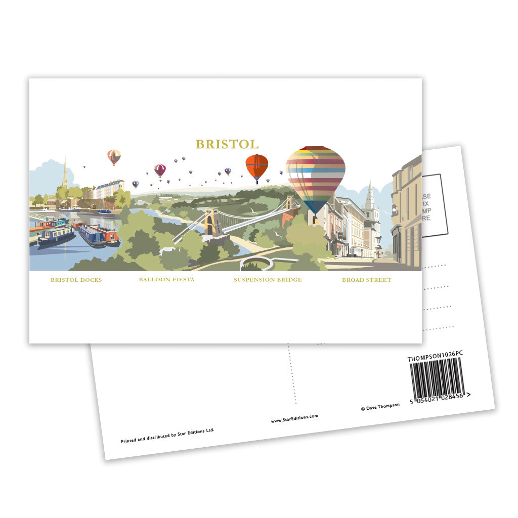 Bristol Postcard Pack of 8 – Dave Thompson Art