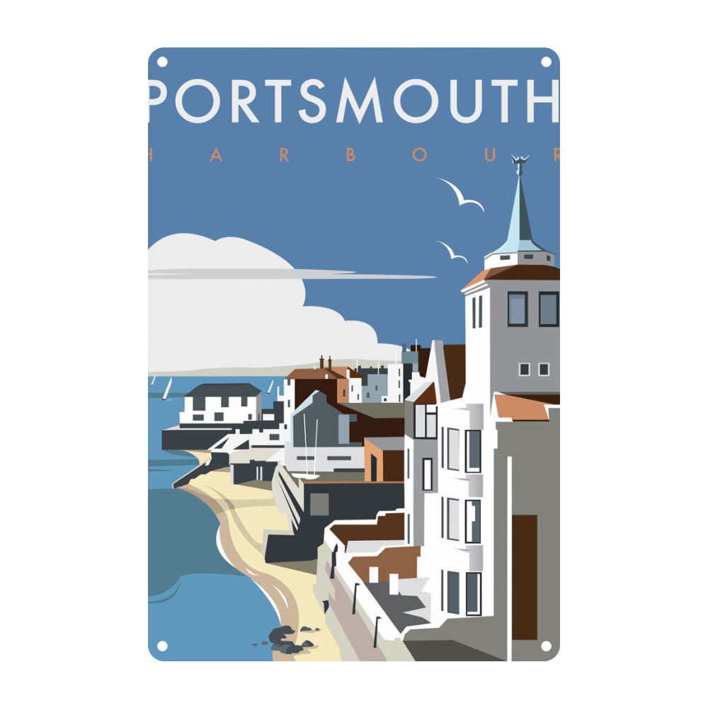 Portsmouth Metal Sign – Dave Thompson Art