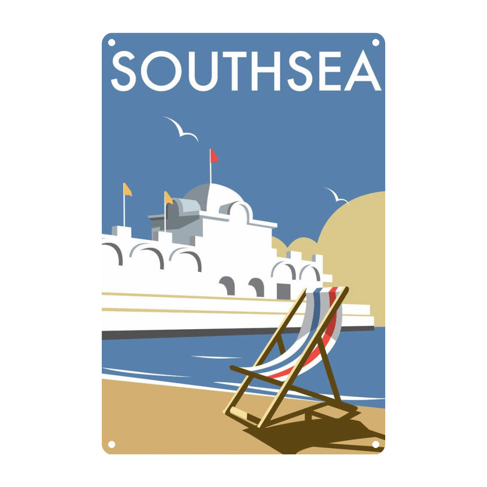 Southsea Metal Sign – Dave Thompson Art