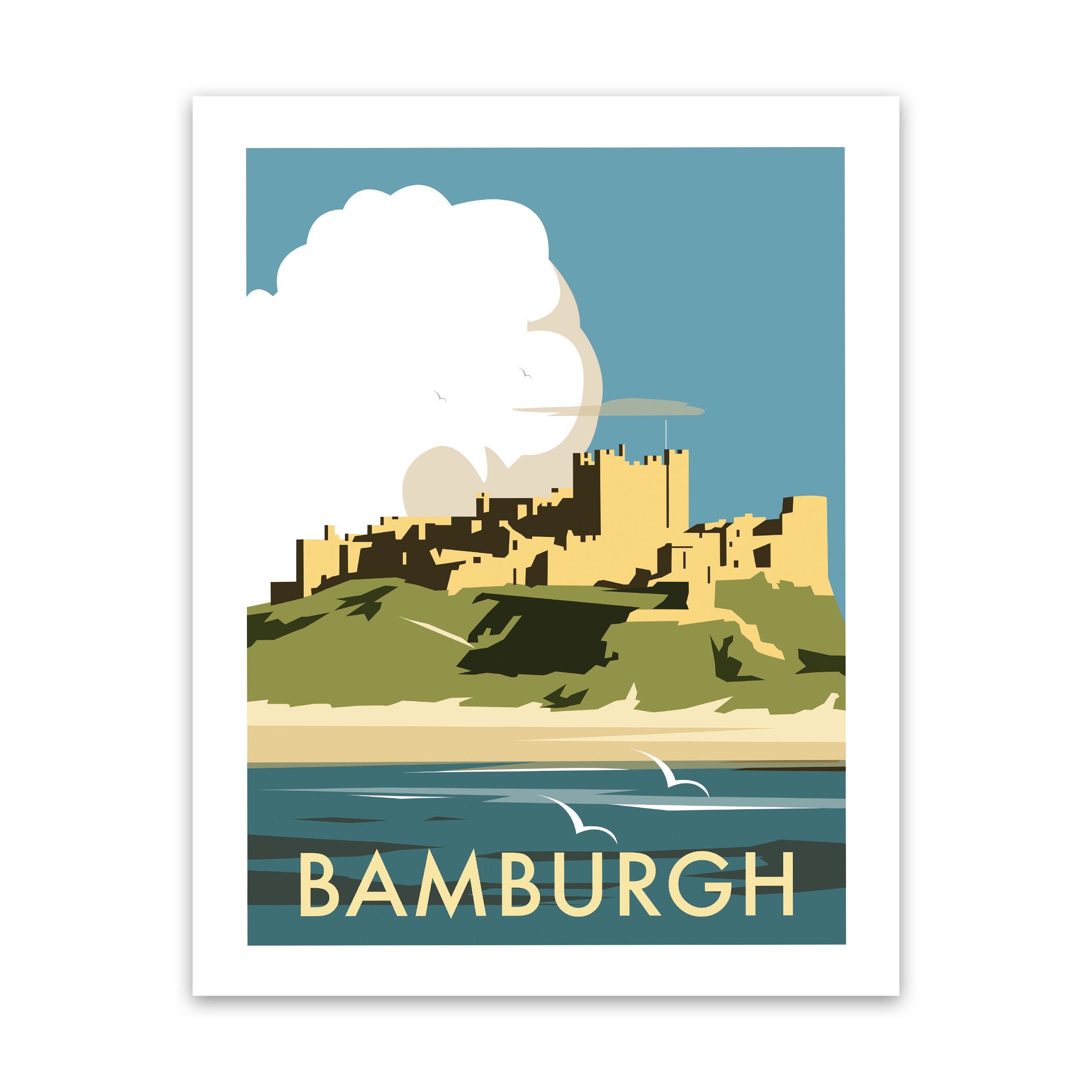 Bamburgh Art Print – Dave Thompson Art