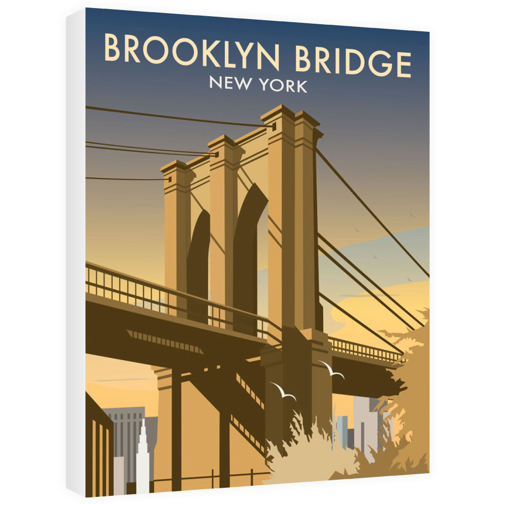 Brooklyn Bridge, New York - Canvas – Dave Thompson Art