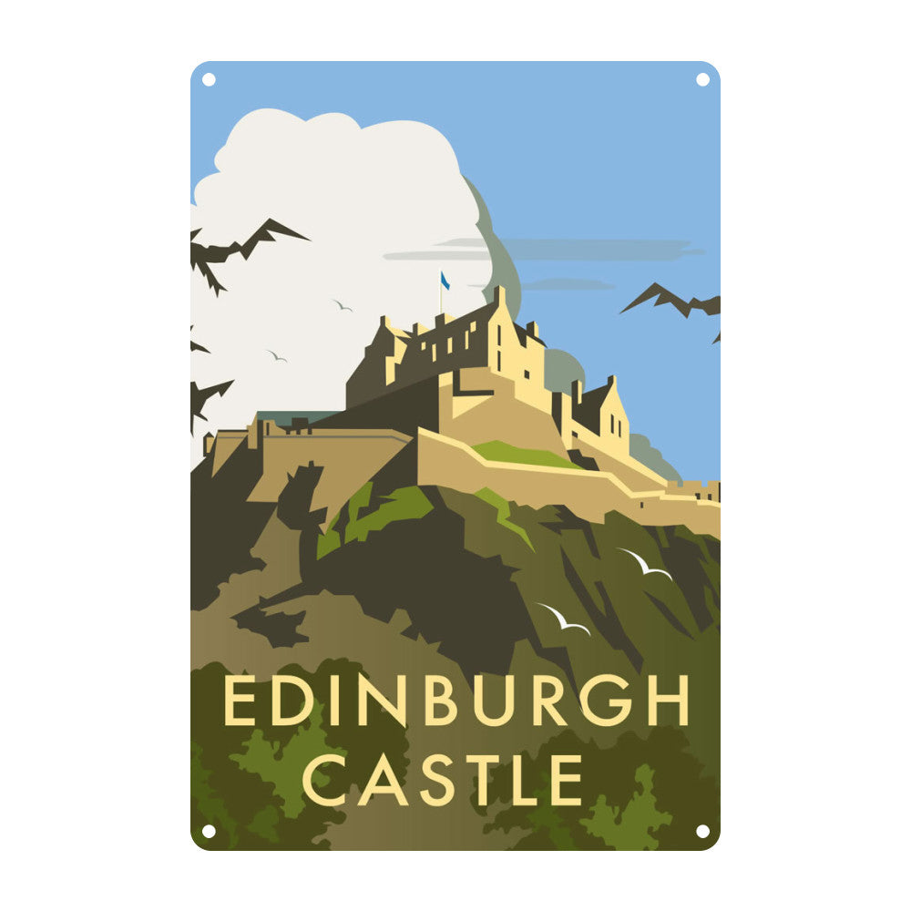 Edinburgh Castle Metal Sign – Dave Thompson Art