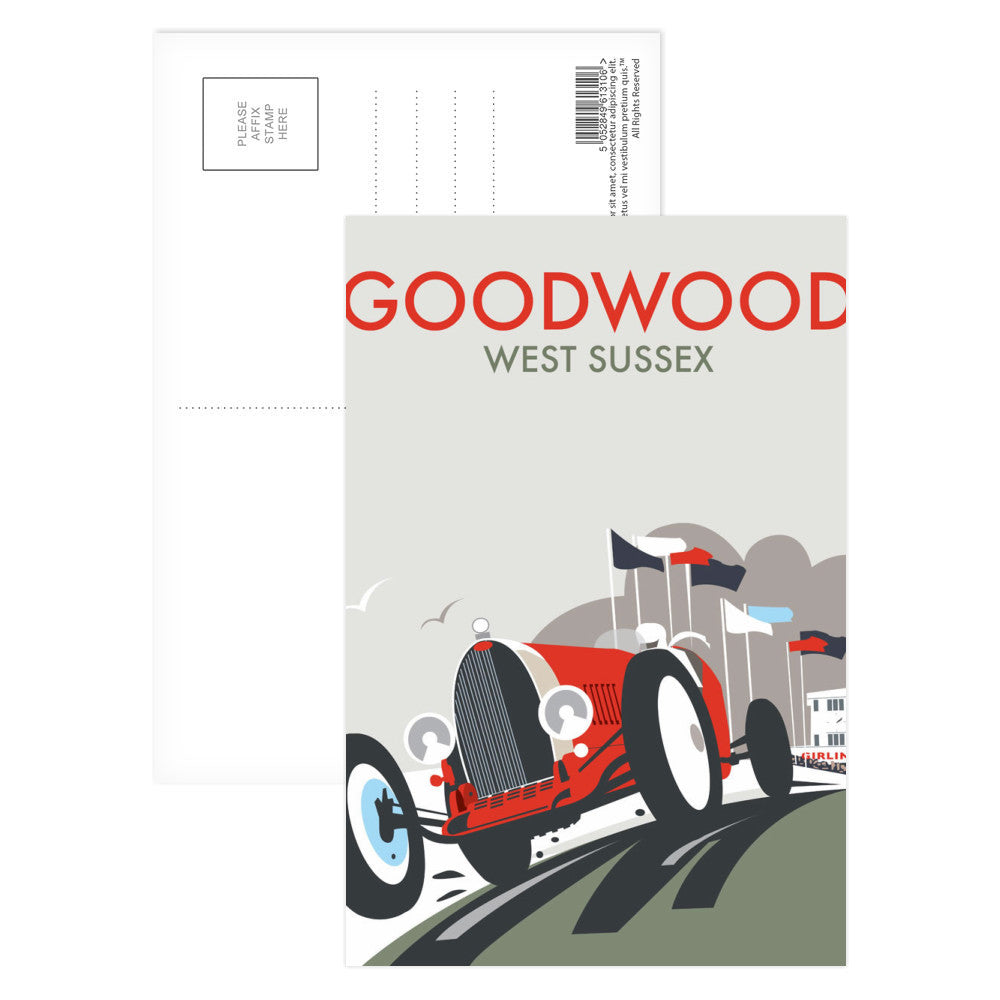 Goodwood Postcard Pack of 8 – Dave Thompson Art