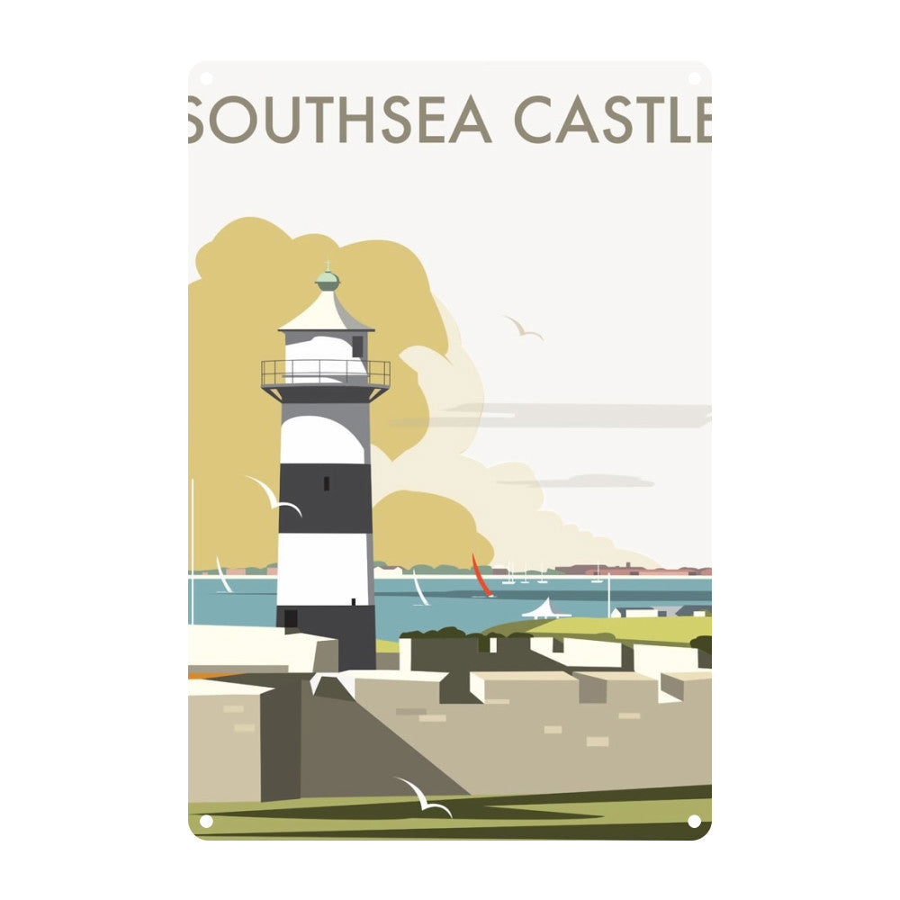 Southsea Castle Metal Sign – Dave Thompson Art