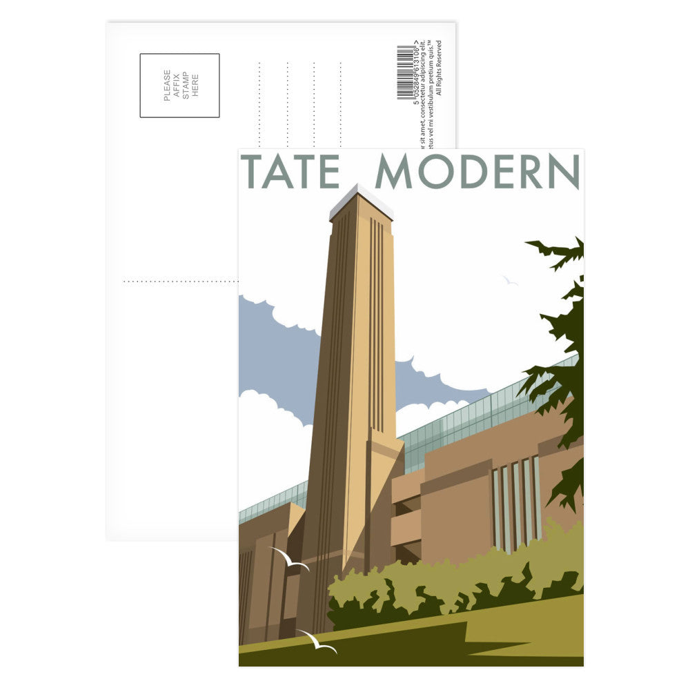The Tate Modern Postcard Pack of 8 – Dave Thompson Art