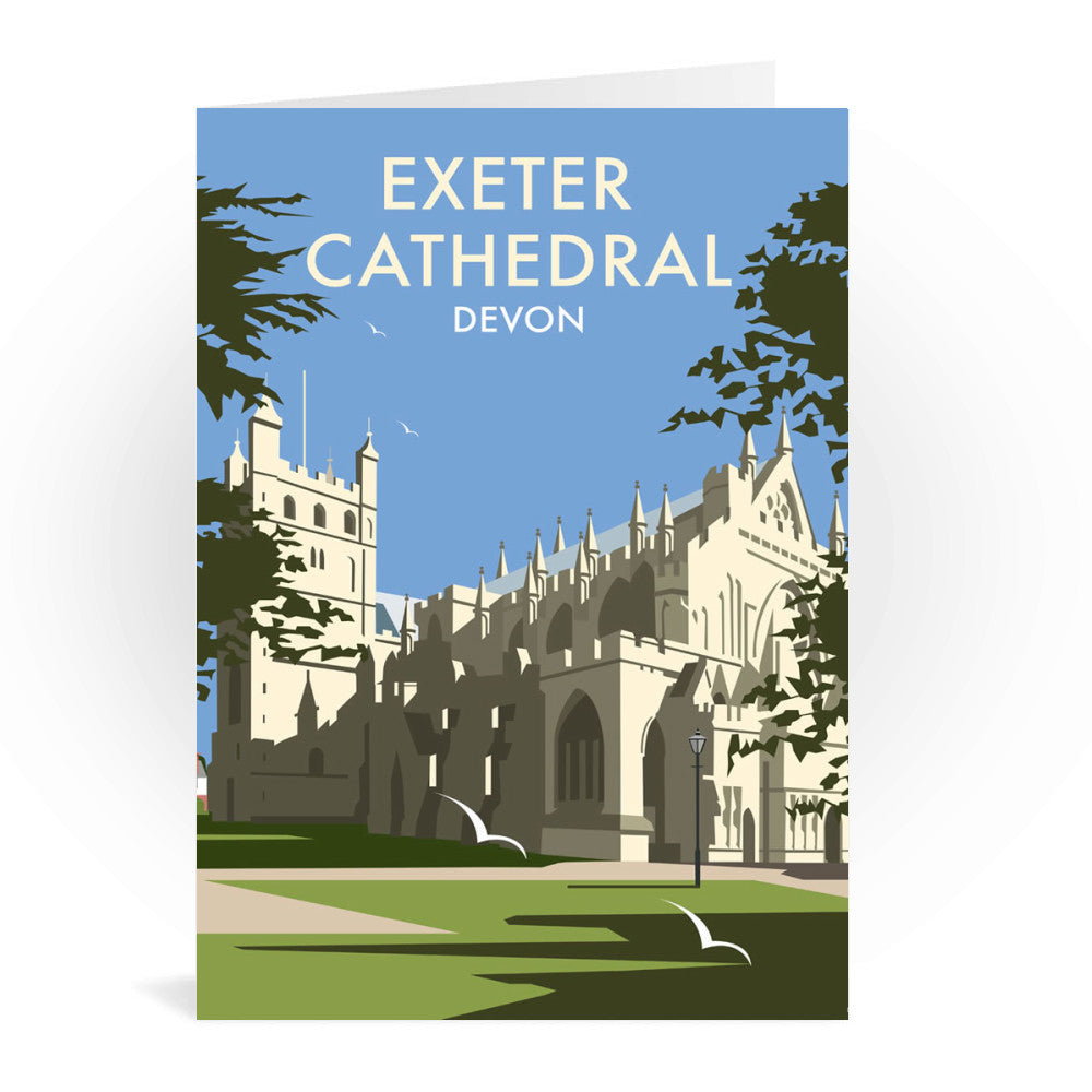 Exeter Cathedral Greeting Card – Dave Thompson Art