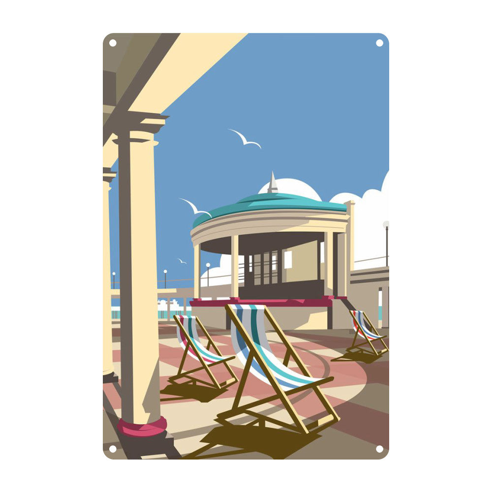 Eastbourne Bandstand Blank Metal Sign – Dave Thompson Art