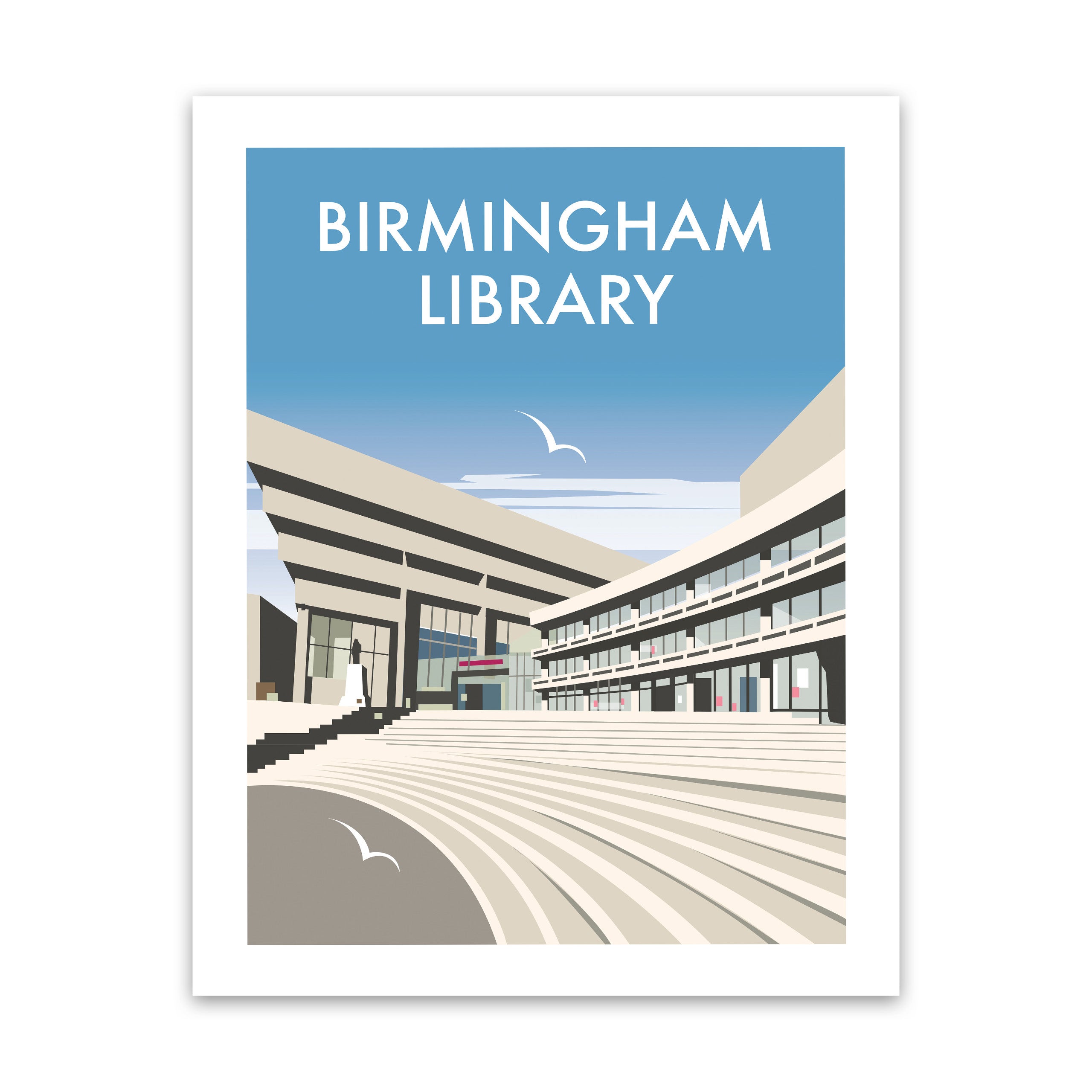 Birmingham Library Art Print – Dave Thompson Art