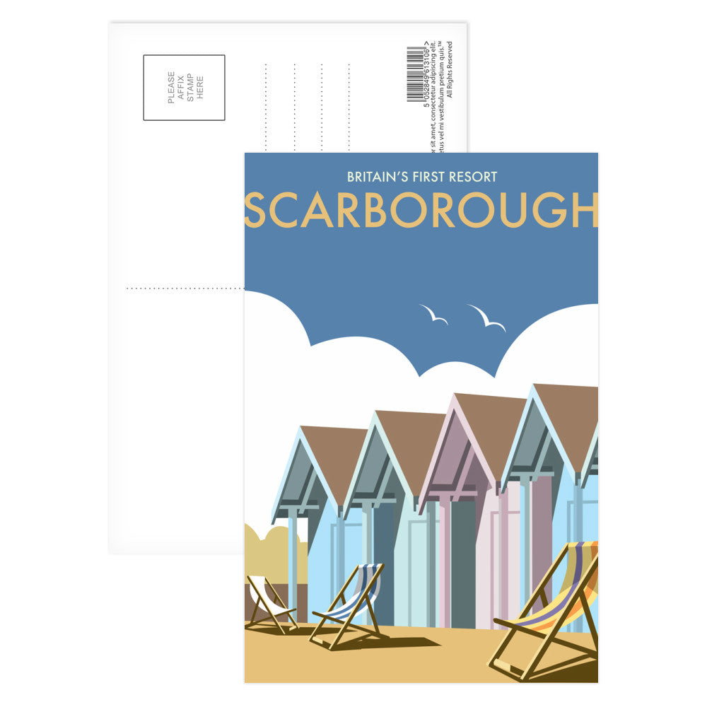 Scarborough Postcard Pack of 8 – Dave Thompson Art