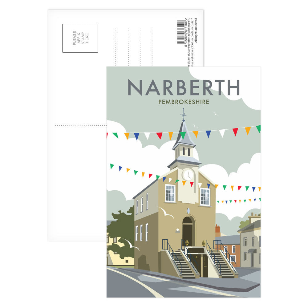 Narberth Postcard Pack of 8 – Dave Thompson Art