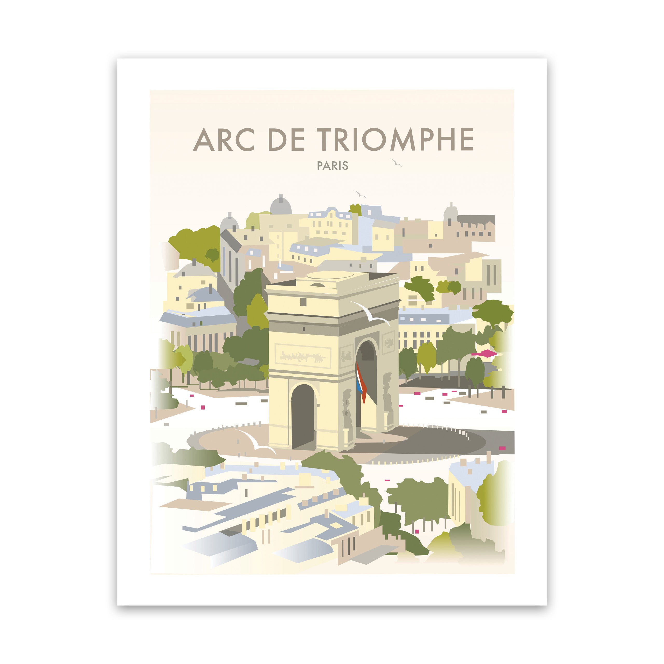 Arc De Triomphe Art Print – Dave Thompson Art