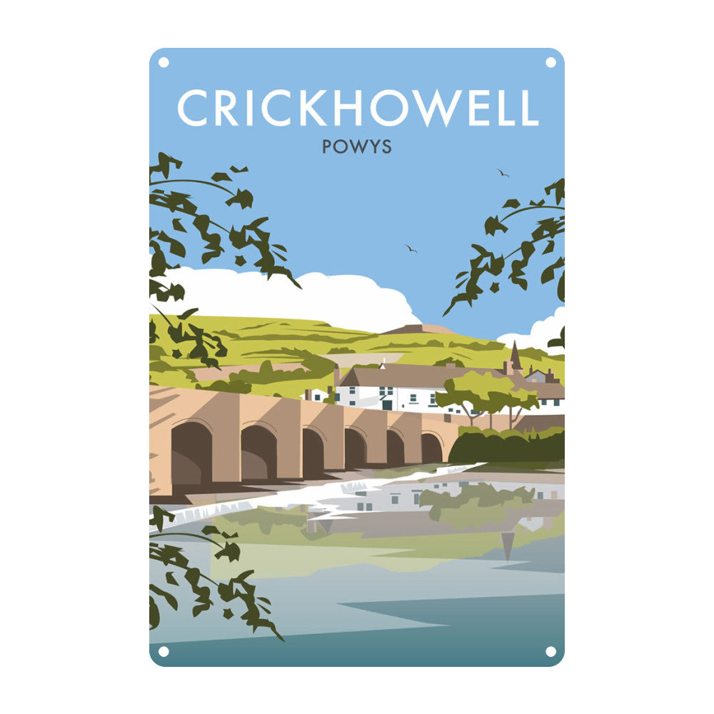 Crickhowell Metal Sign – Dave Thompson Art