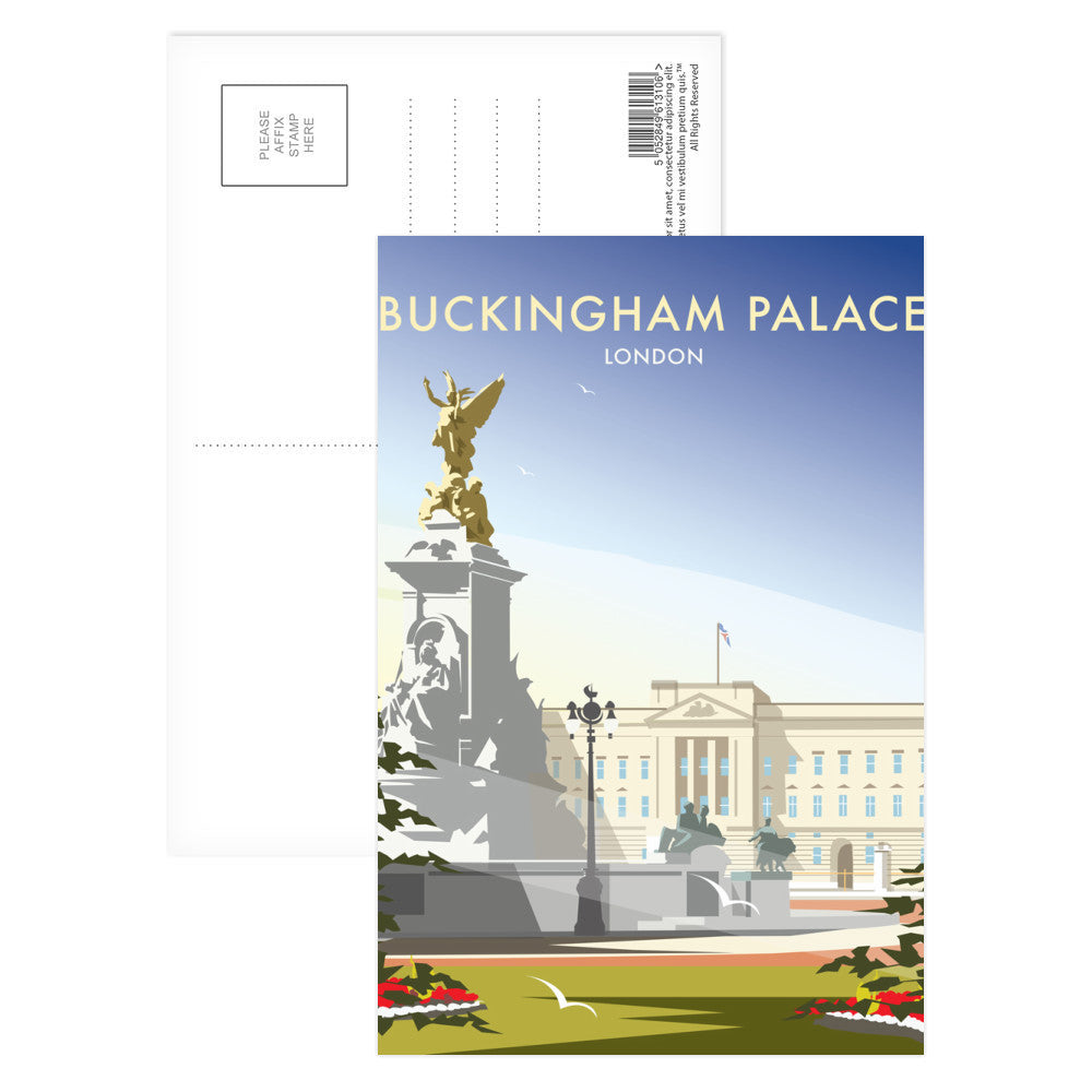 Buckingham Palace Postcard Pack of 8 – Dave Thompson Art