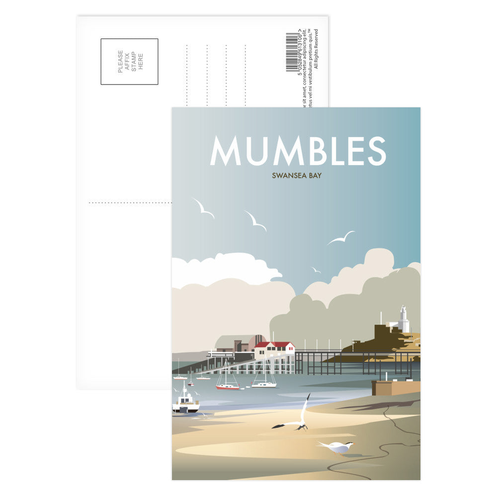 Mumbles Postcard Pack of 8 – Dave Thompson Art