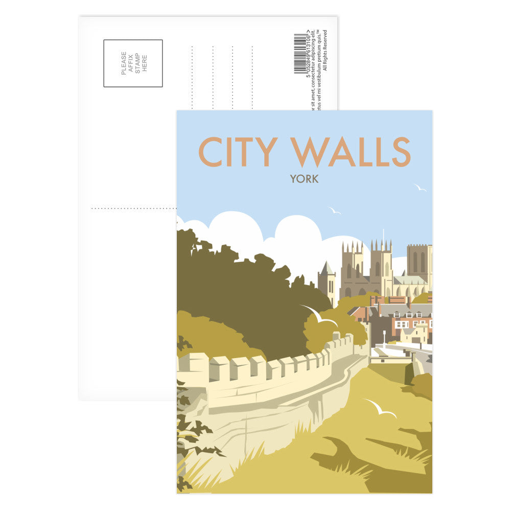 York City Walls Postcard Pack of 8 – Dave Thompson Art