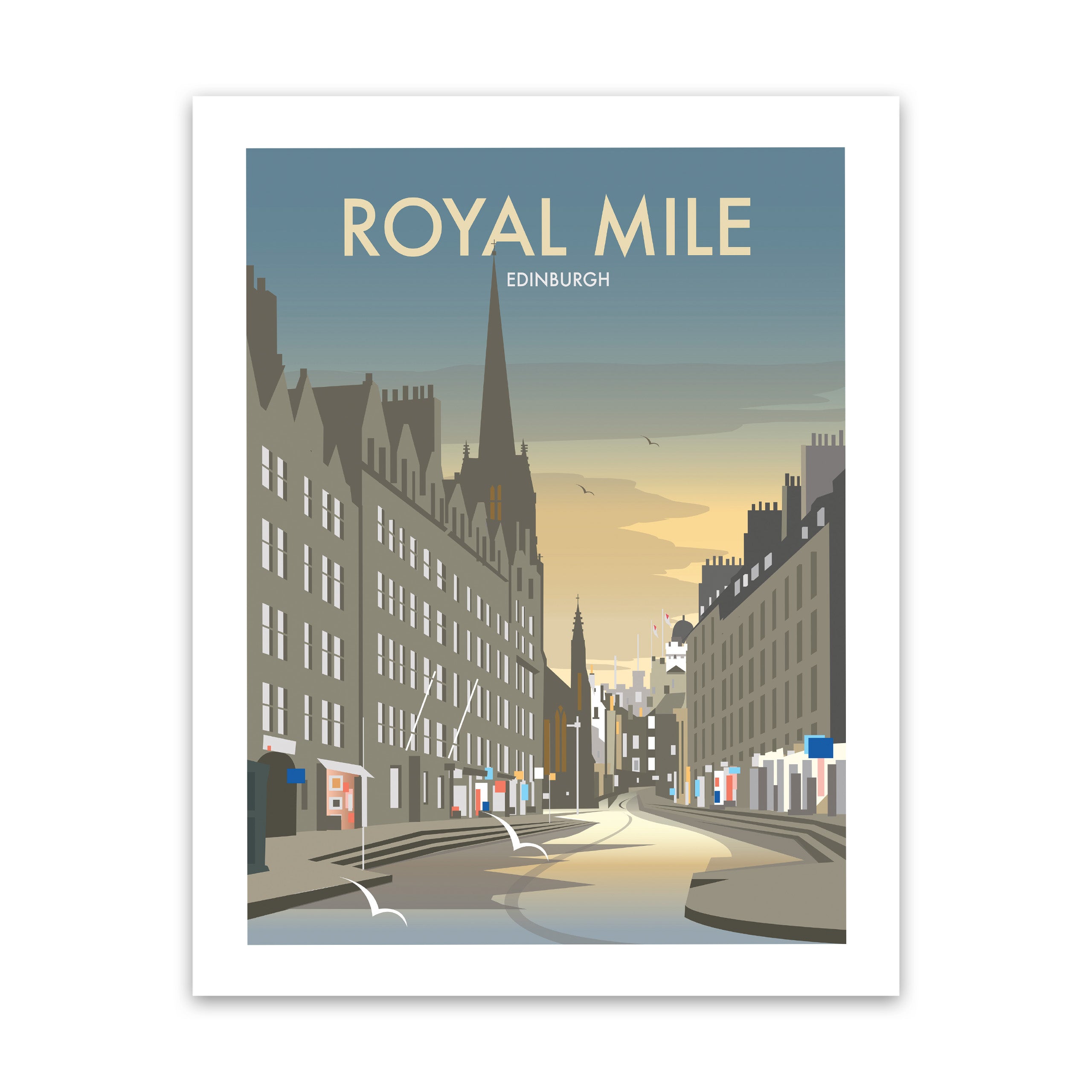 Royal Mile - Edinburgh Art Print – Dave Thompson Art