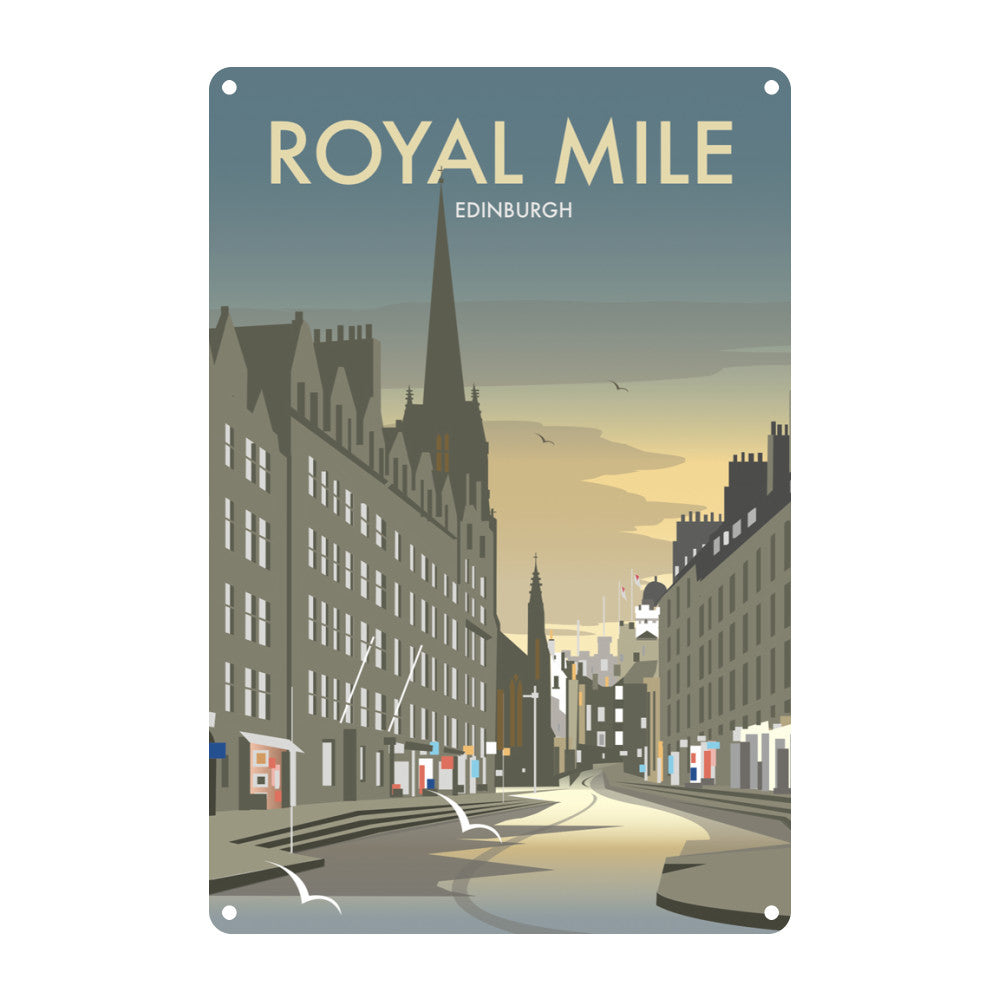 Royal Mile - Edinburgh Metal Sign – Dave Thompson Art