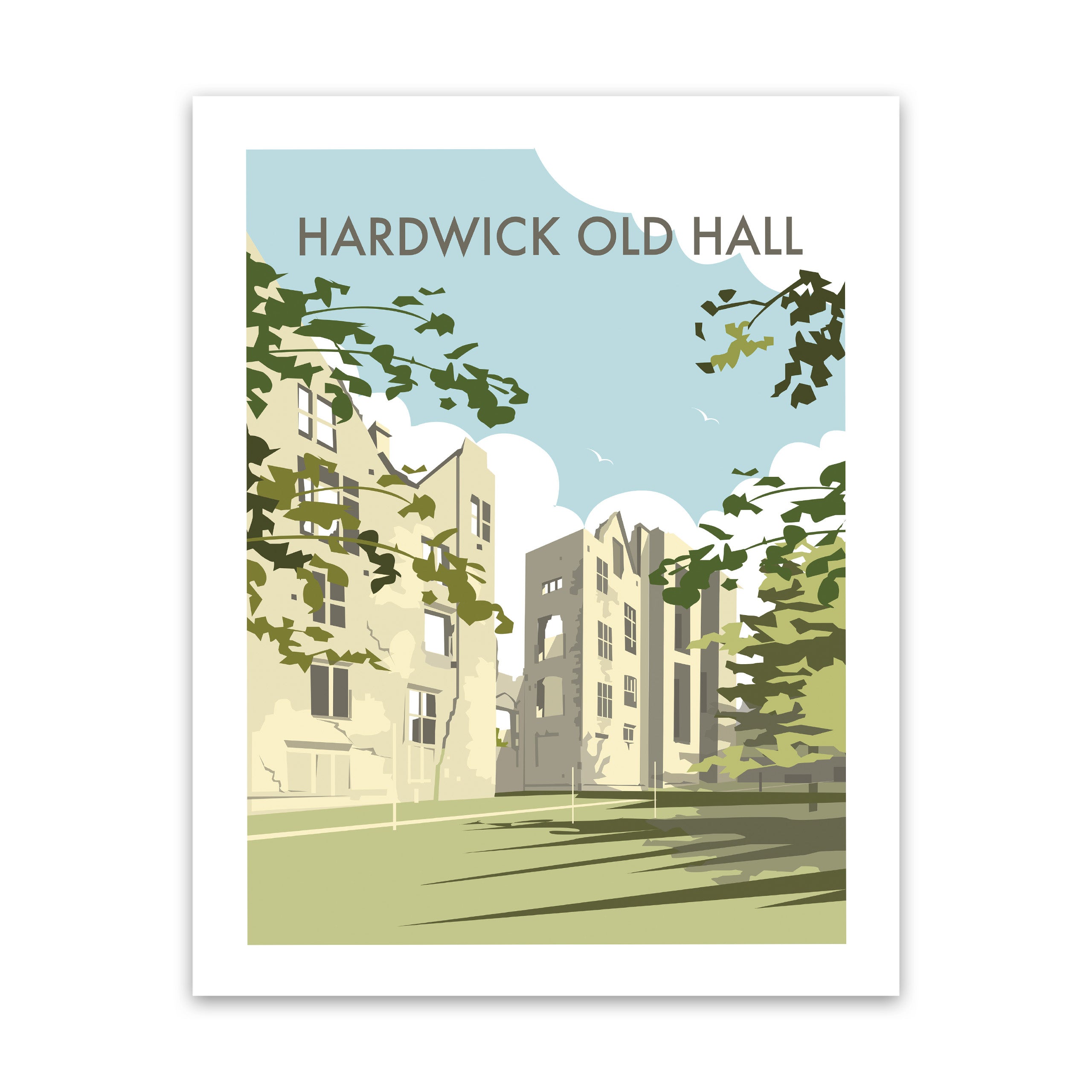 Hardwick Old Hall Art Print – Dave Thompson Art