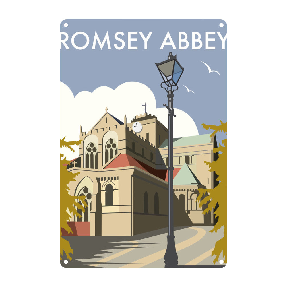 Romsey Abbey Metal Sign – Dave Thompson Art
