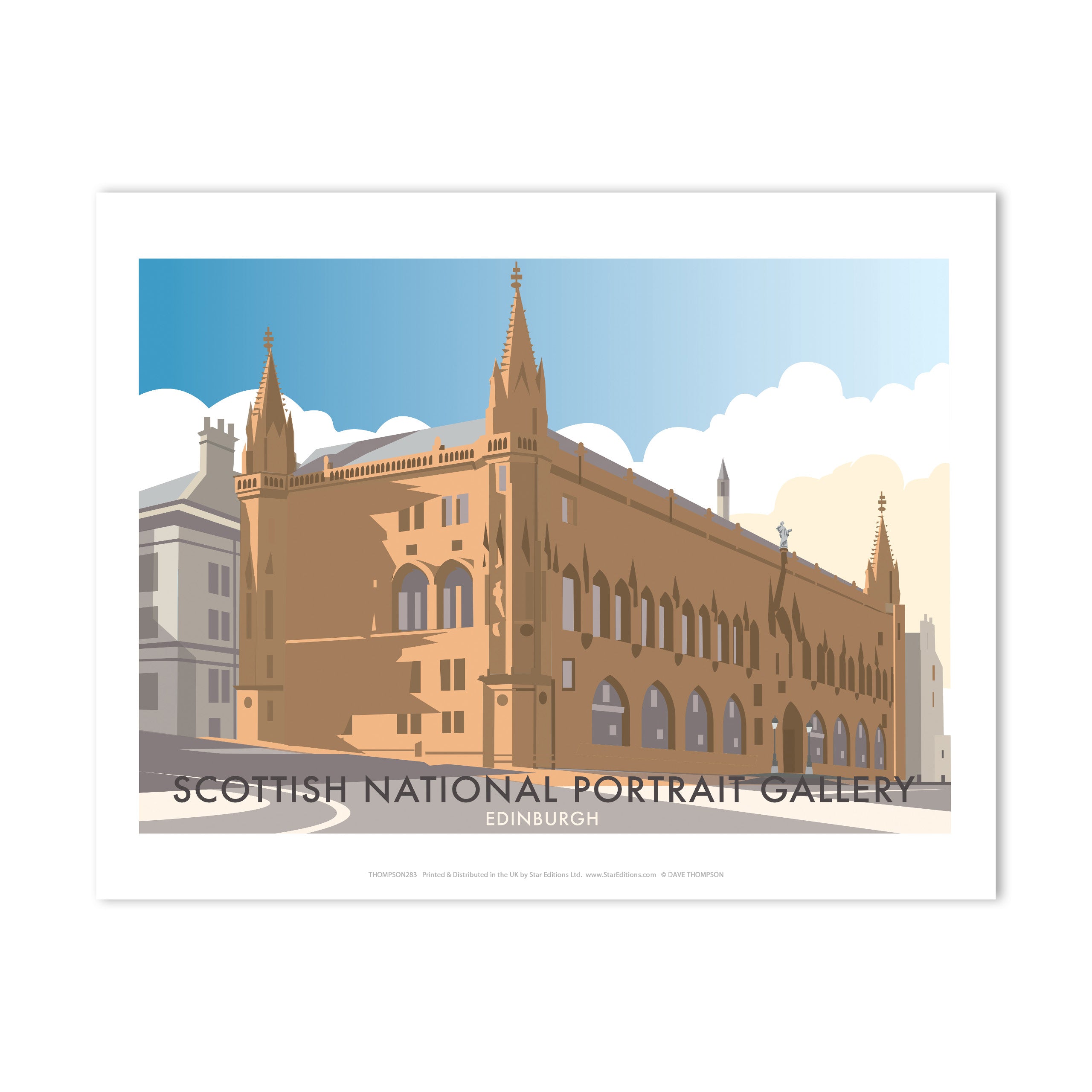 Scottish National Portrait Gallery Art Print – Dave Thompson Art