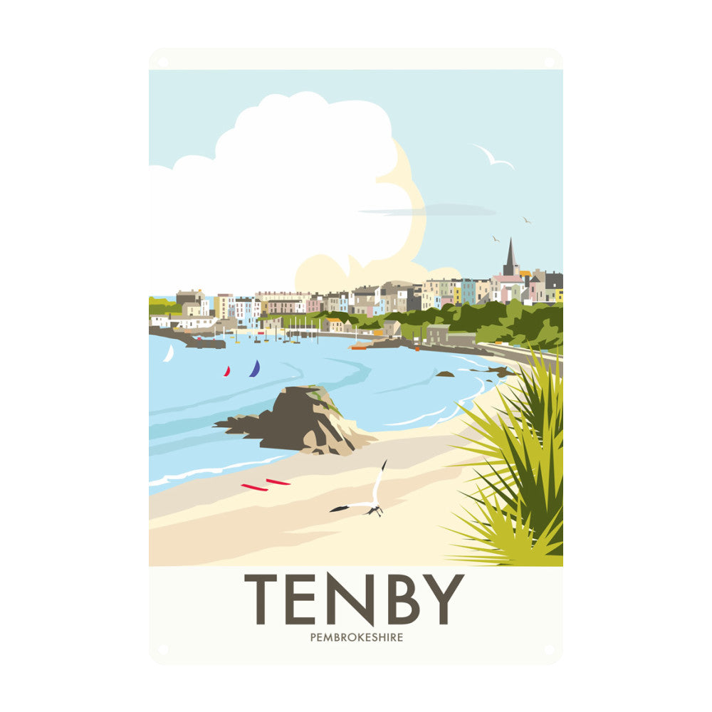 Tenby Metal Sign – Dave Thompson Art