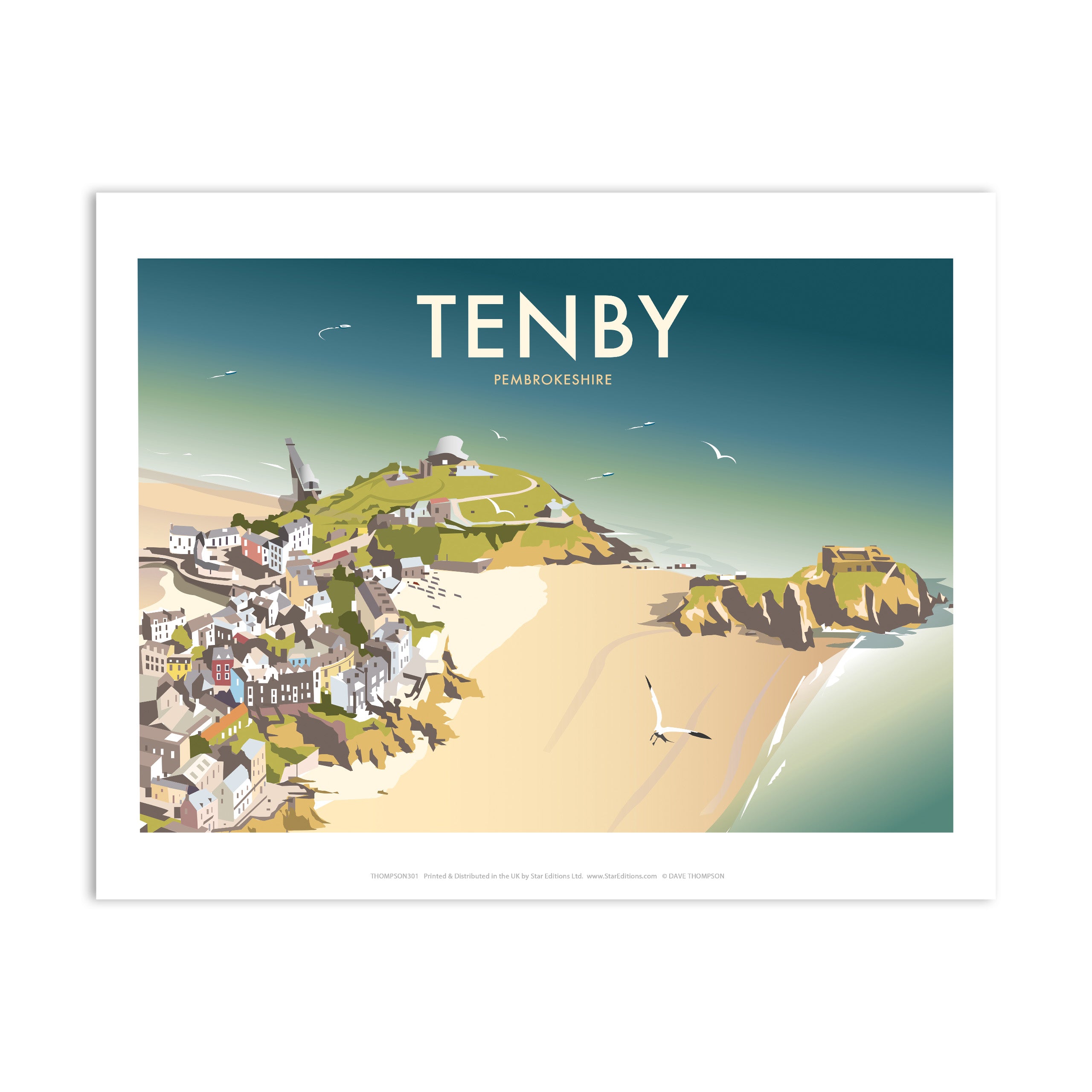 Tenby Art Print – Dave Thompson Art