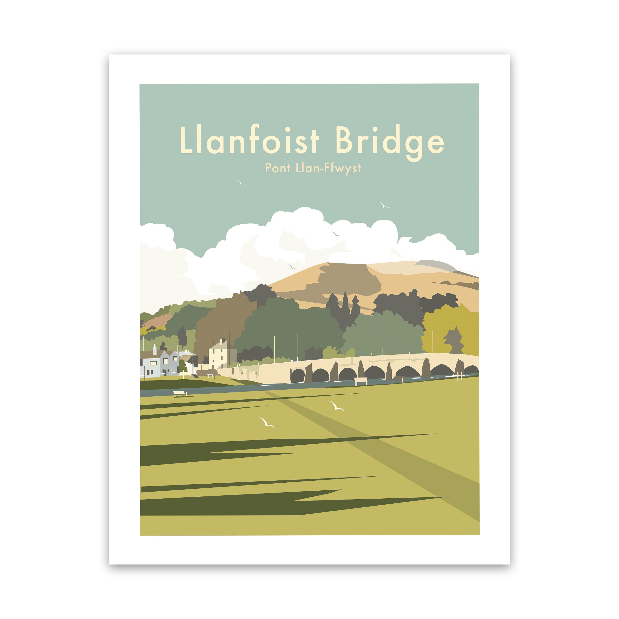 Llanfoist Bridge Art Print – Dave Thompson Art