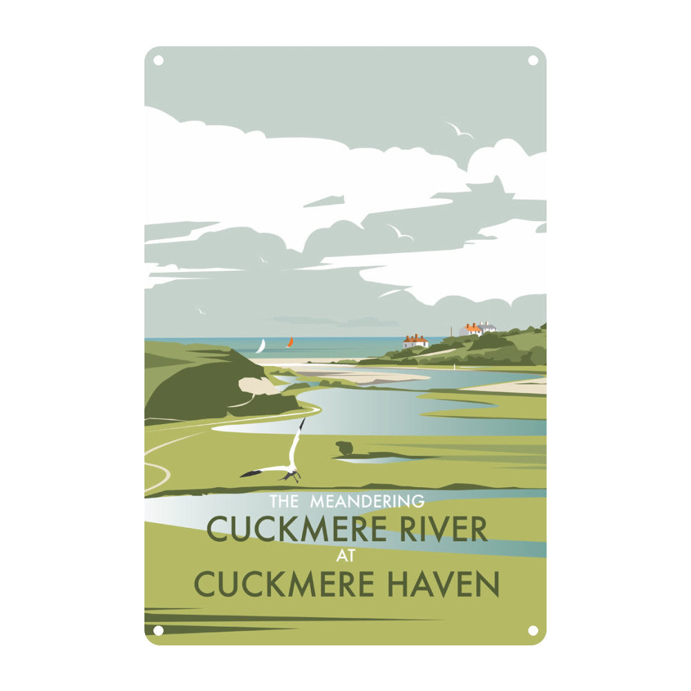 Cuckmere River, Sussex Metal Sign – Dave Thompson Art