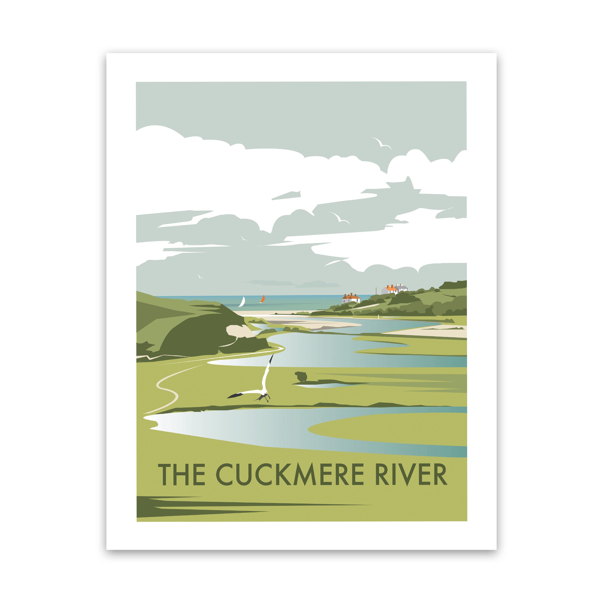 The Cuckmere River Art Print – Dave Thompson Art