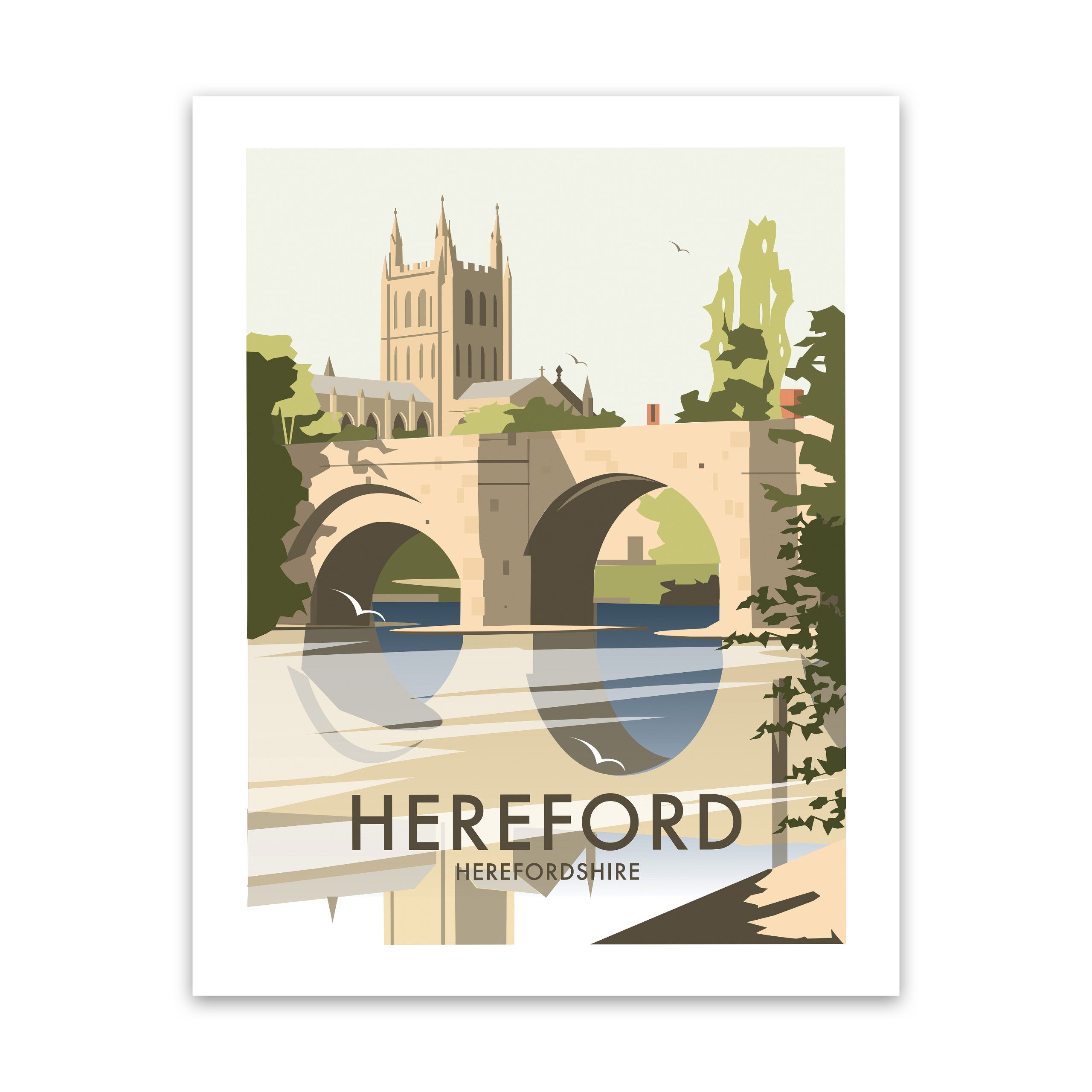 Hereford, Herefordshire - Fine Art Print – Dave Thompson Art