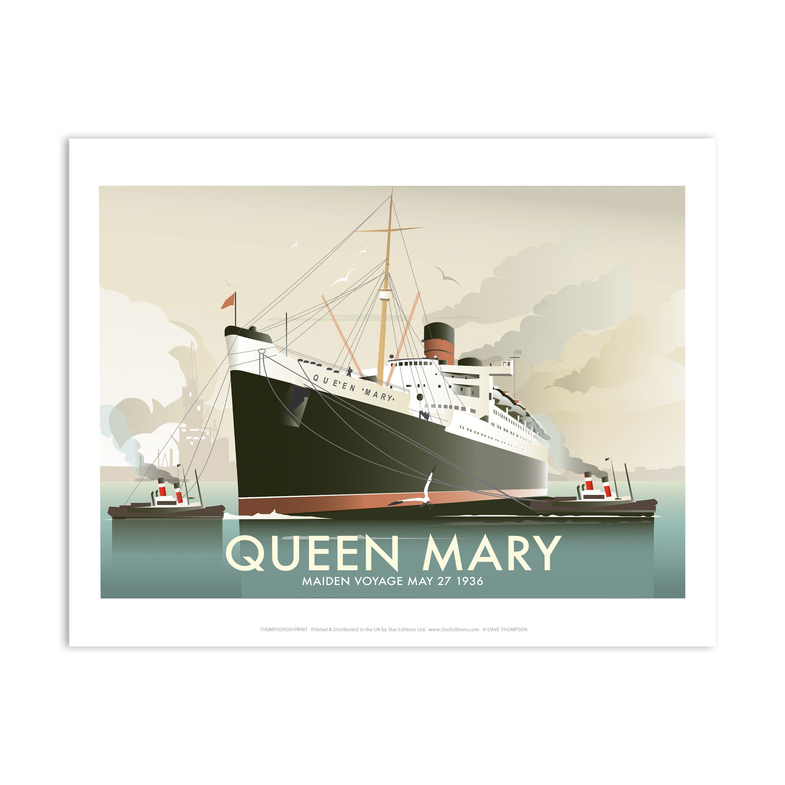 Queen Mary - Fine Art Print – Dave Thompson Art