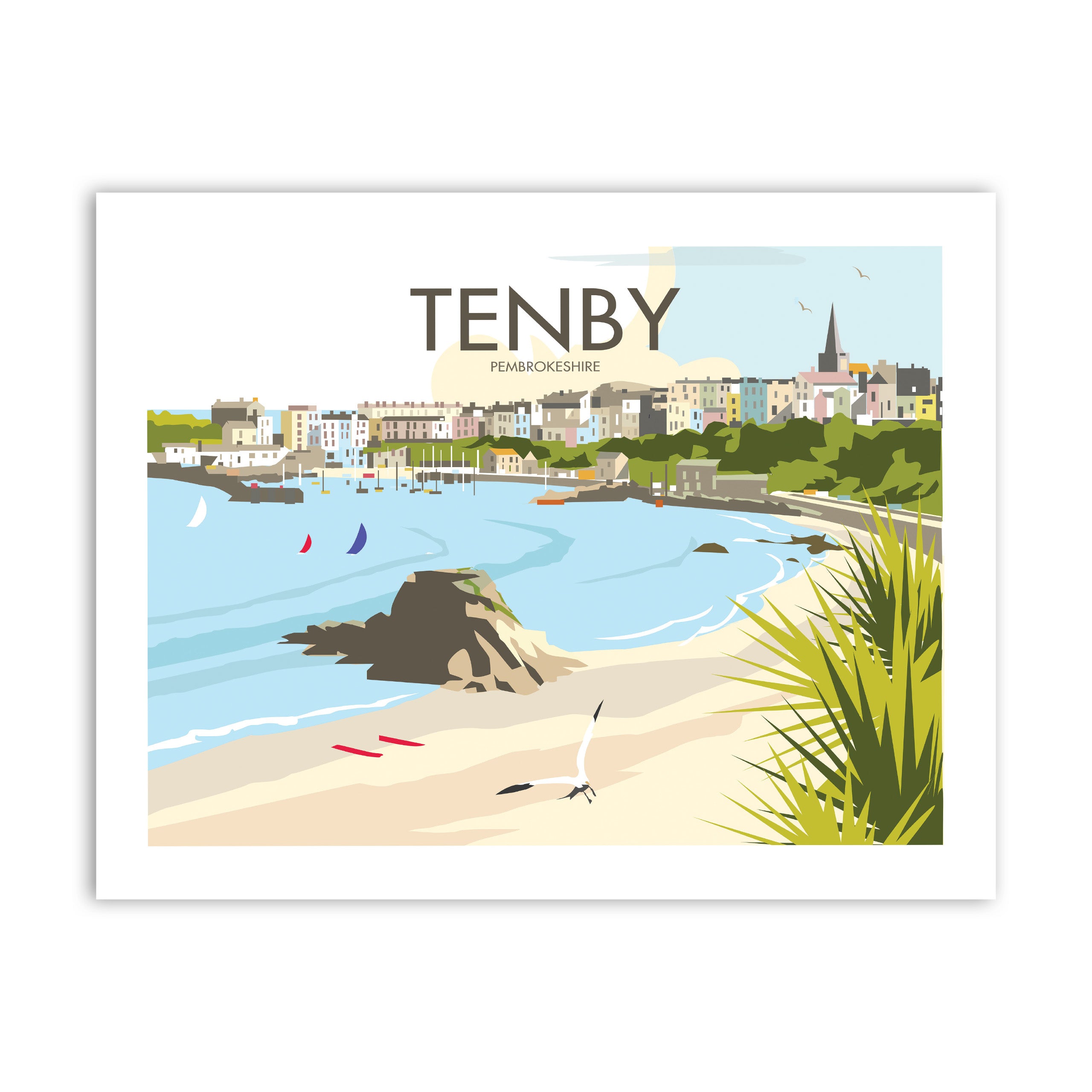 Tenby Art Print – Dave Thompson Art