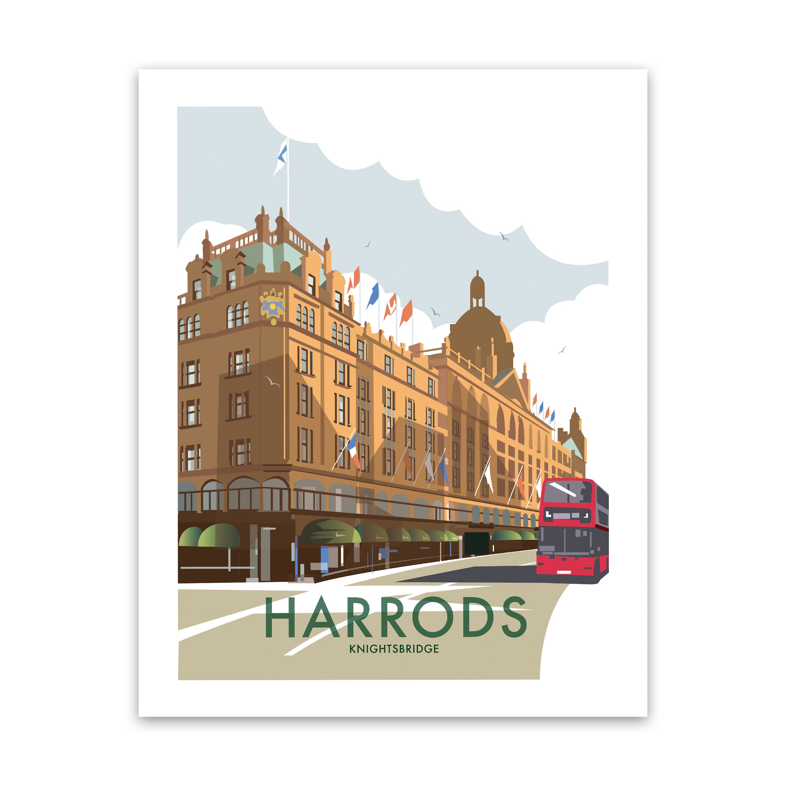 Harrods Art Print – Dave Thompson Art