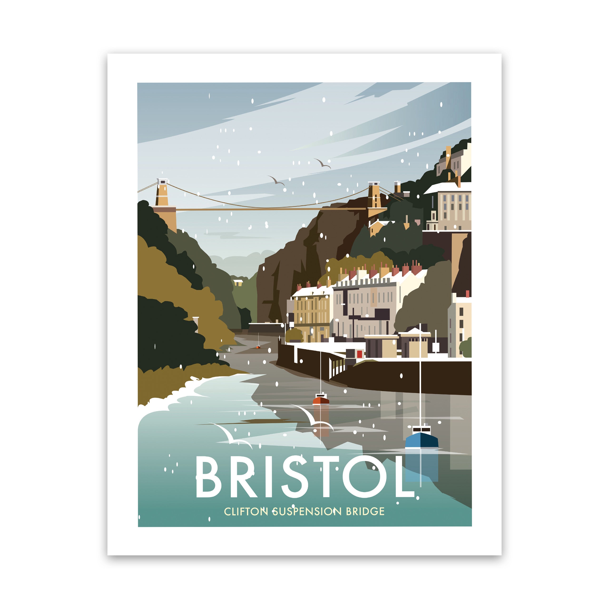 Bristol Winter Art Print – Dave Thompson Art