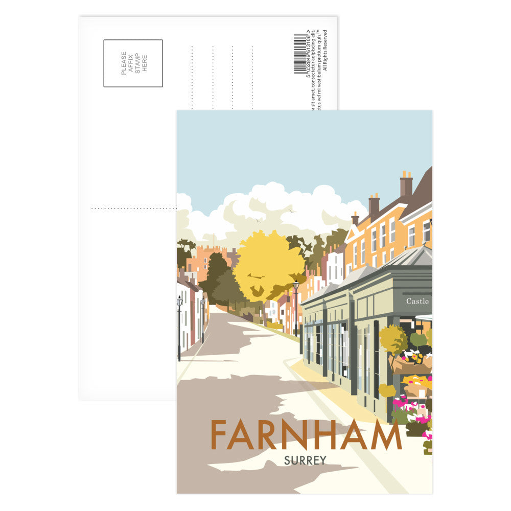 Farnham Postcard Pack of 8 – Dave Thompson Art