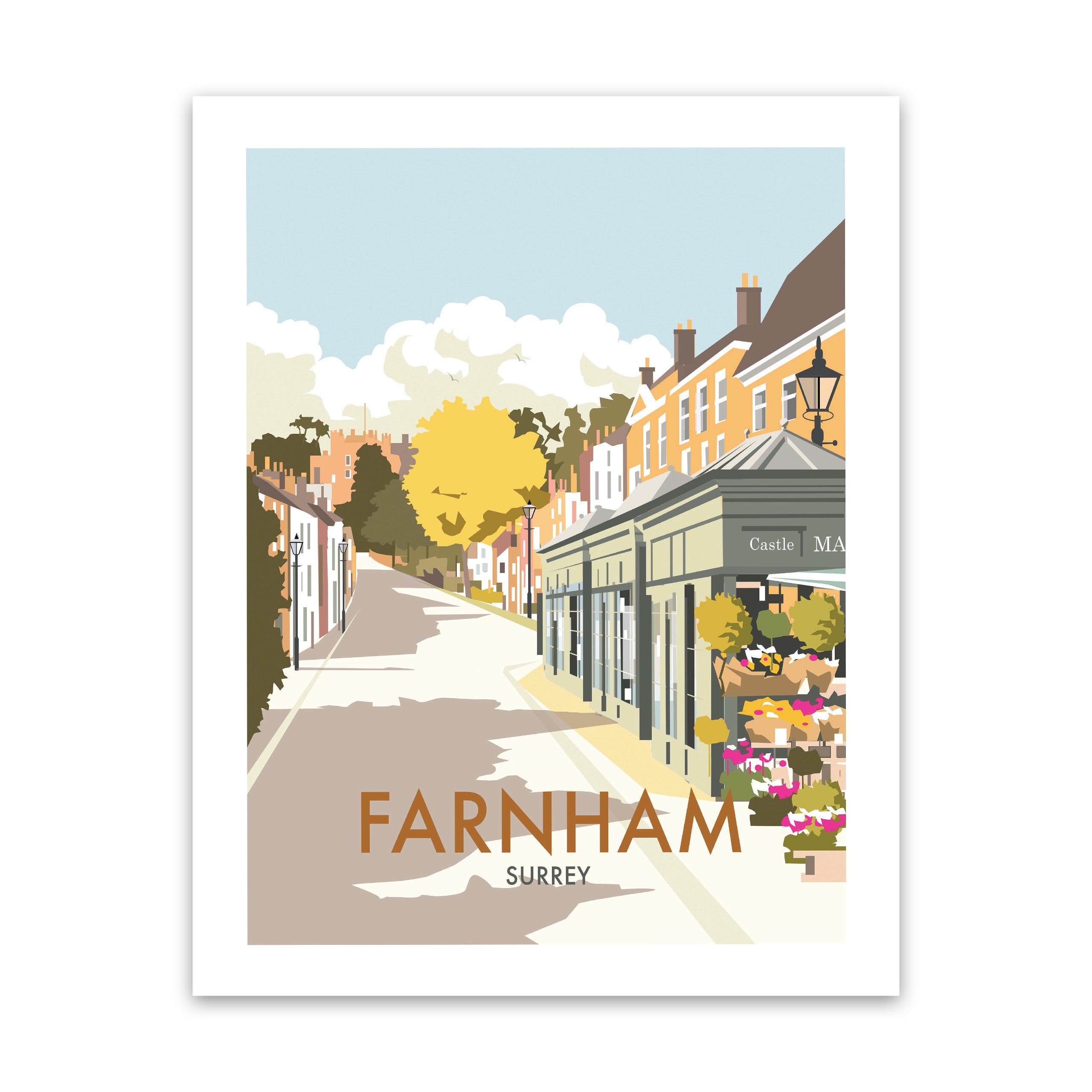 Farnham Art Print – Dave Thompson Art