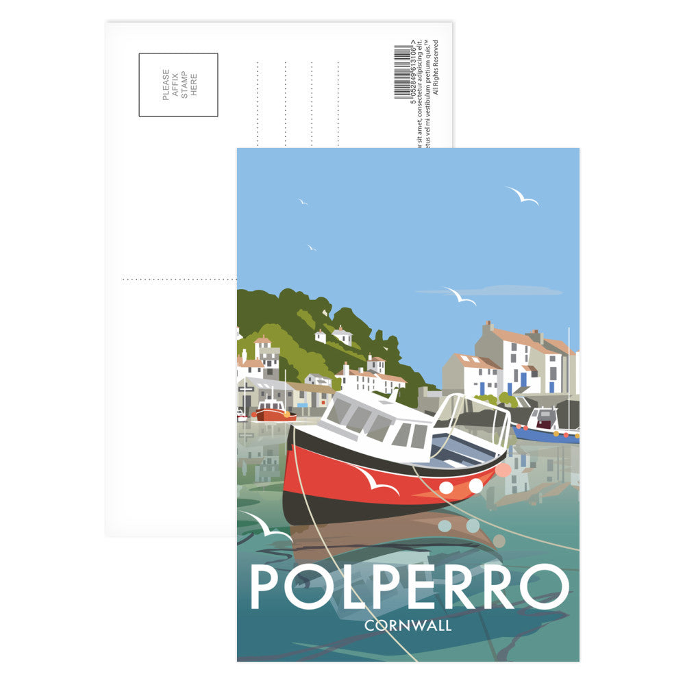 Polperro Postcard Pack of 8 – Dave Thompson Art