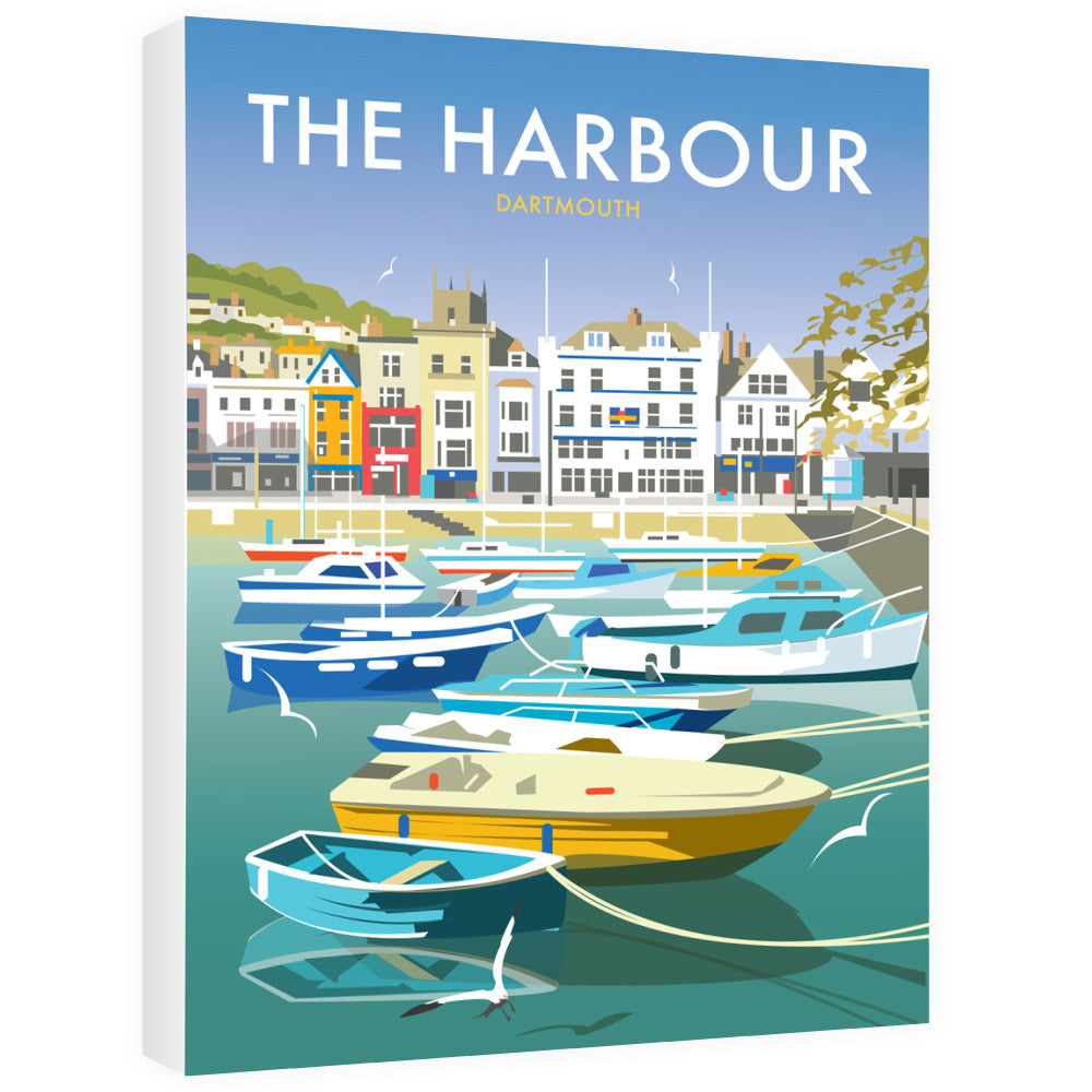 The Harbour, Dartmouth - Canvas – Dave Thompson Art