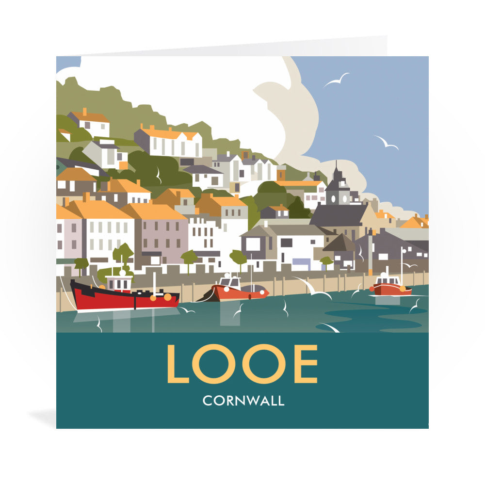 Looe Greeting Card – Dave Thompson Art