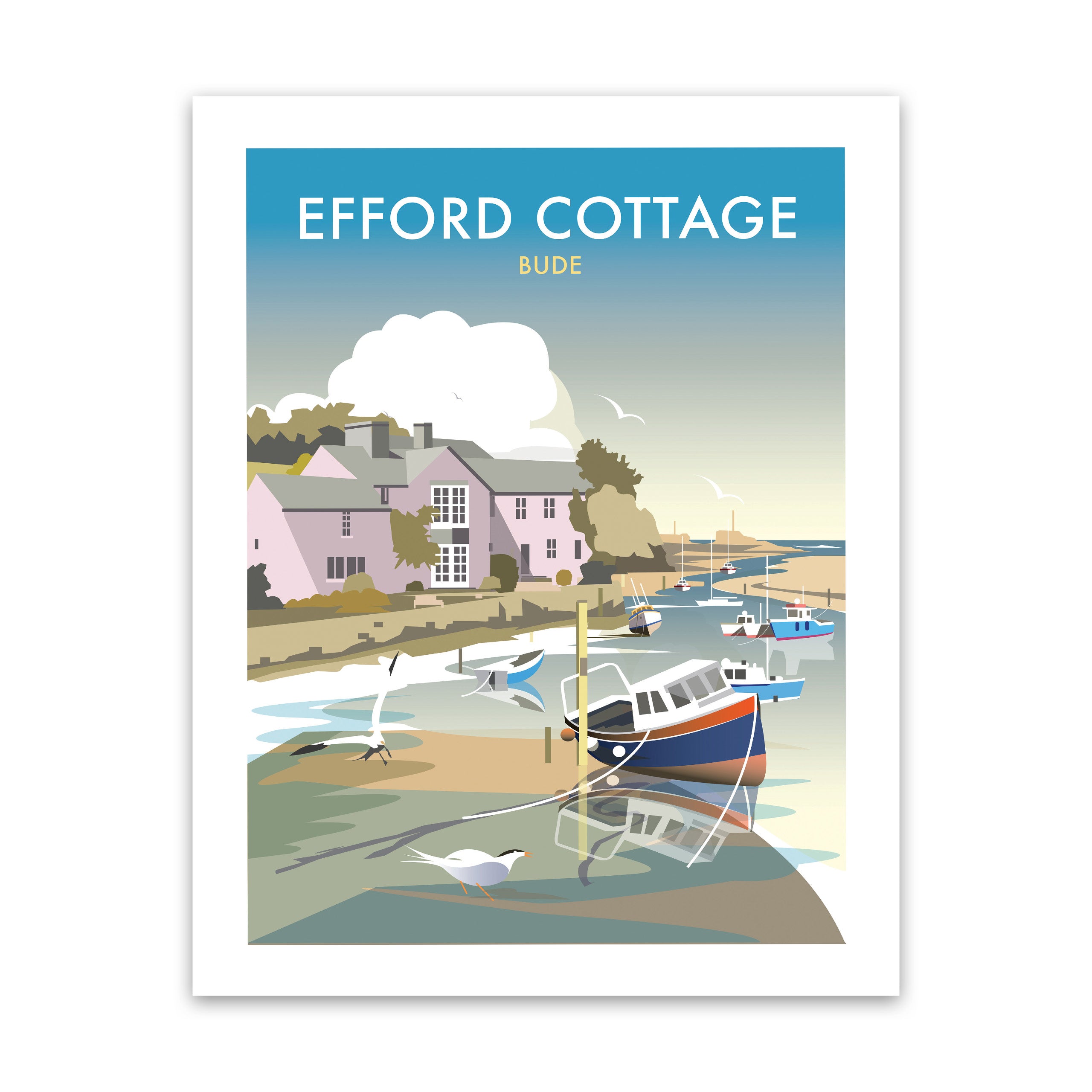 Efford Cottage Art Print – Dave Thompson Art