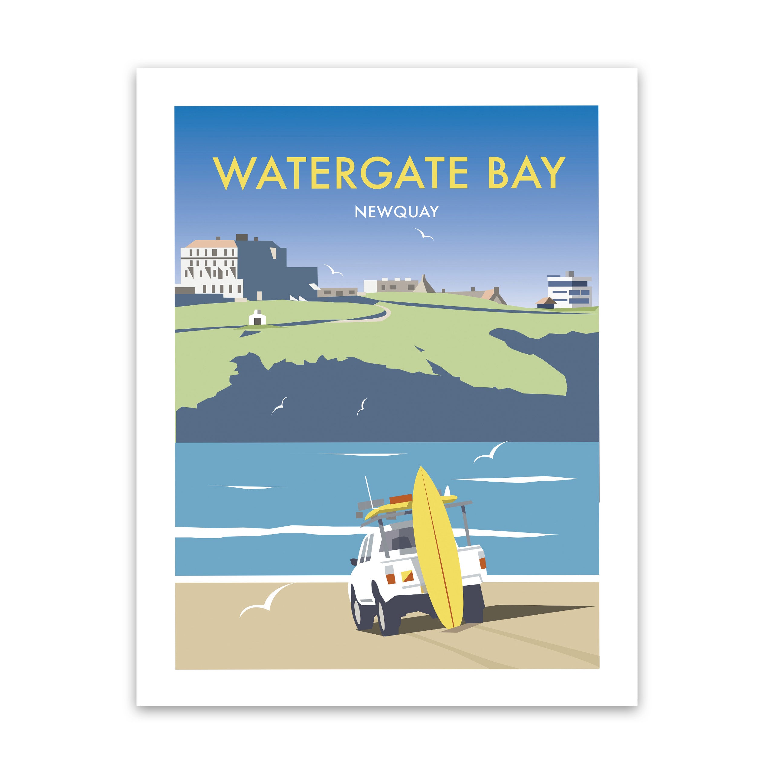 Watergate Bay Art Print – Dave Thompson Art