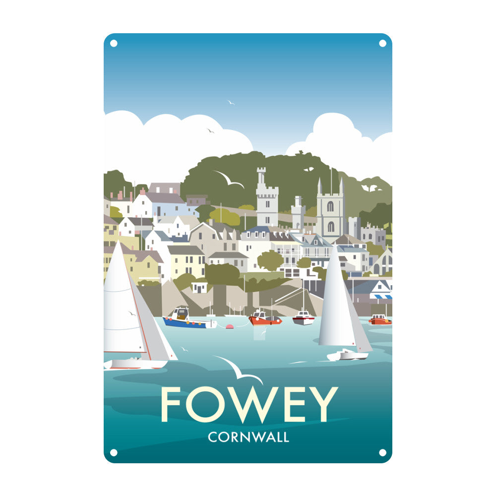 Fowey Metal Sign – Dave Thompson Art