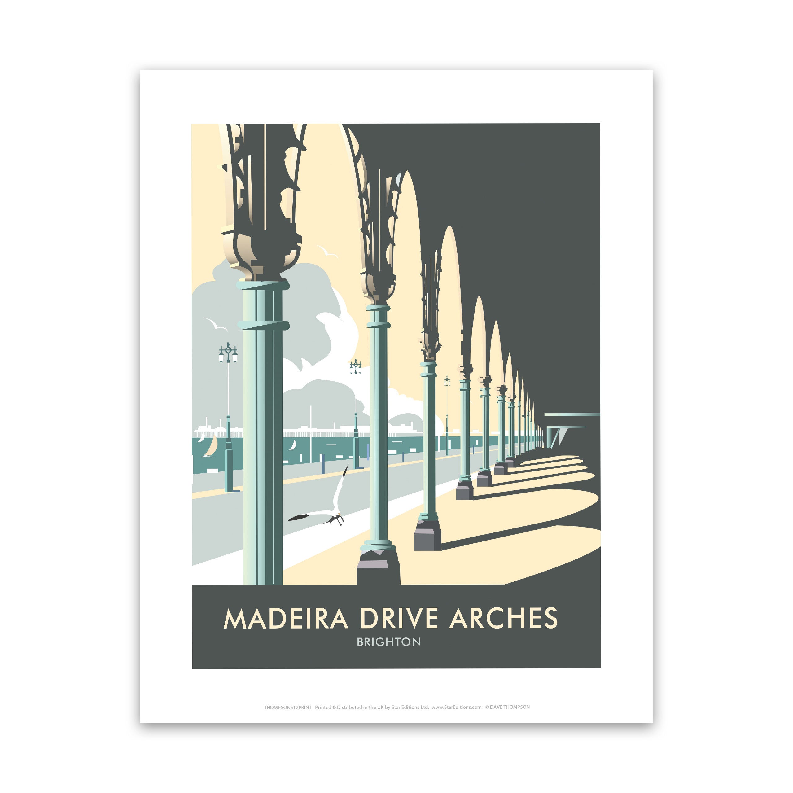 Madeira Drive Arches, Brighton - Fine Art Print – Dave Thompson Art