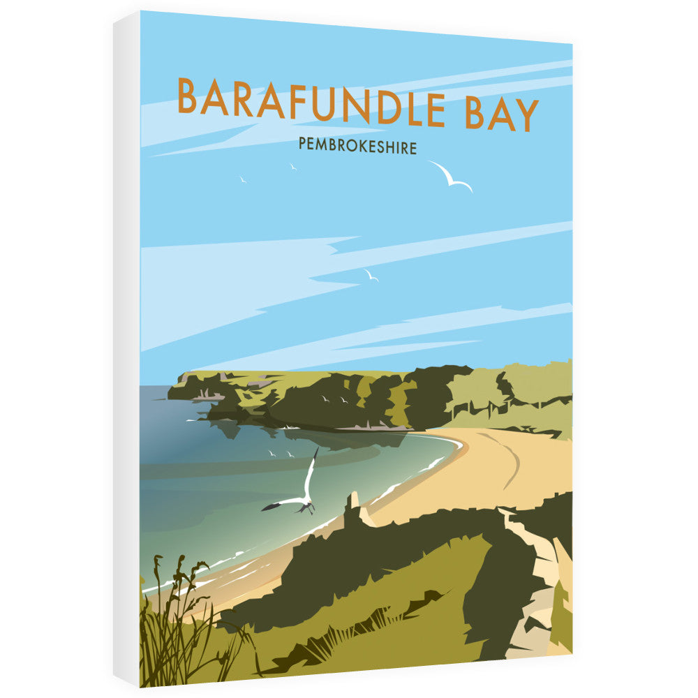 Barafundle Bay, Pembrokeshire - Canvas – Dave Thompson Art