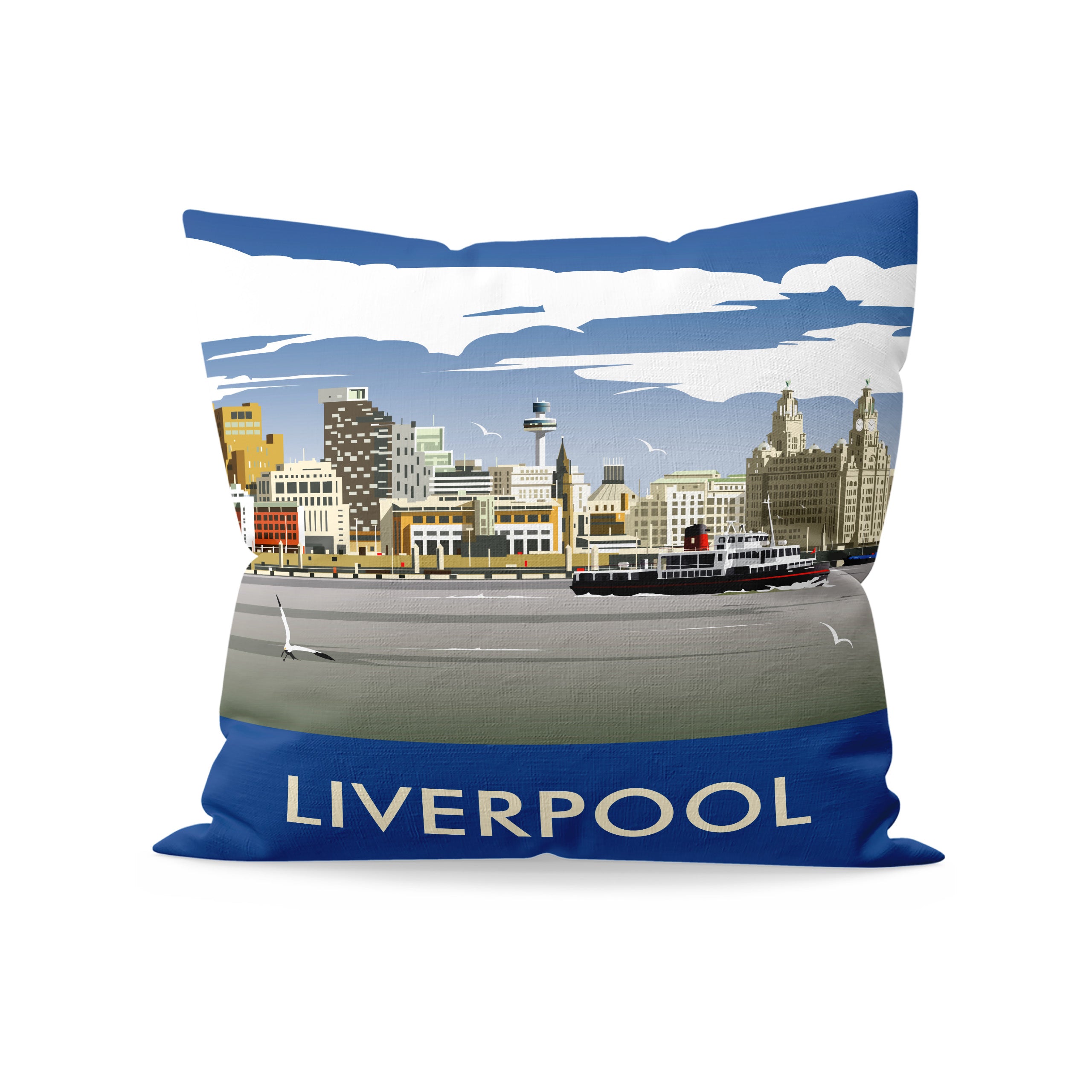 Liverpool Cushion – Dave Thompson Art