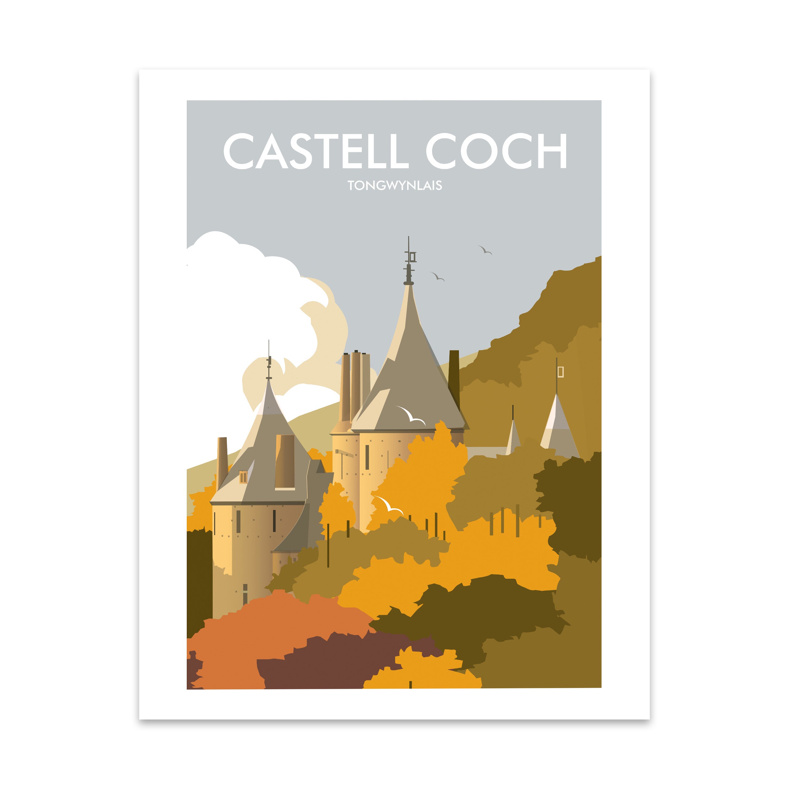 Castell Coch, Tongwynlais Art Print – Dave Thompson Art