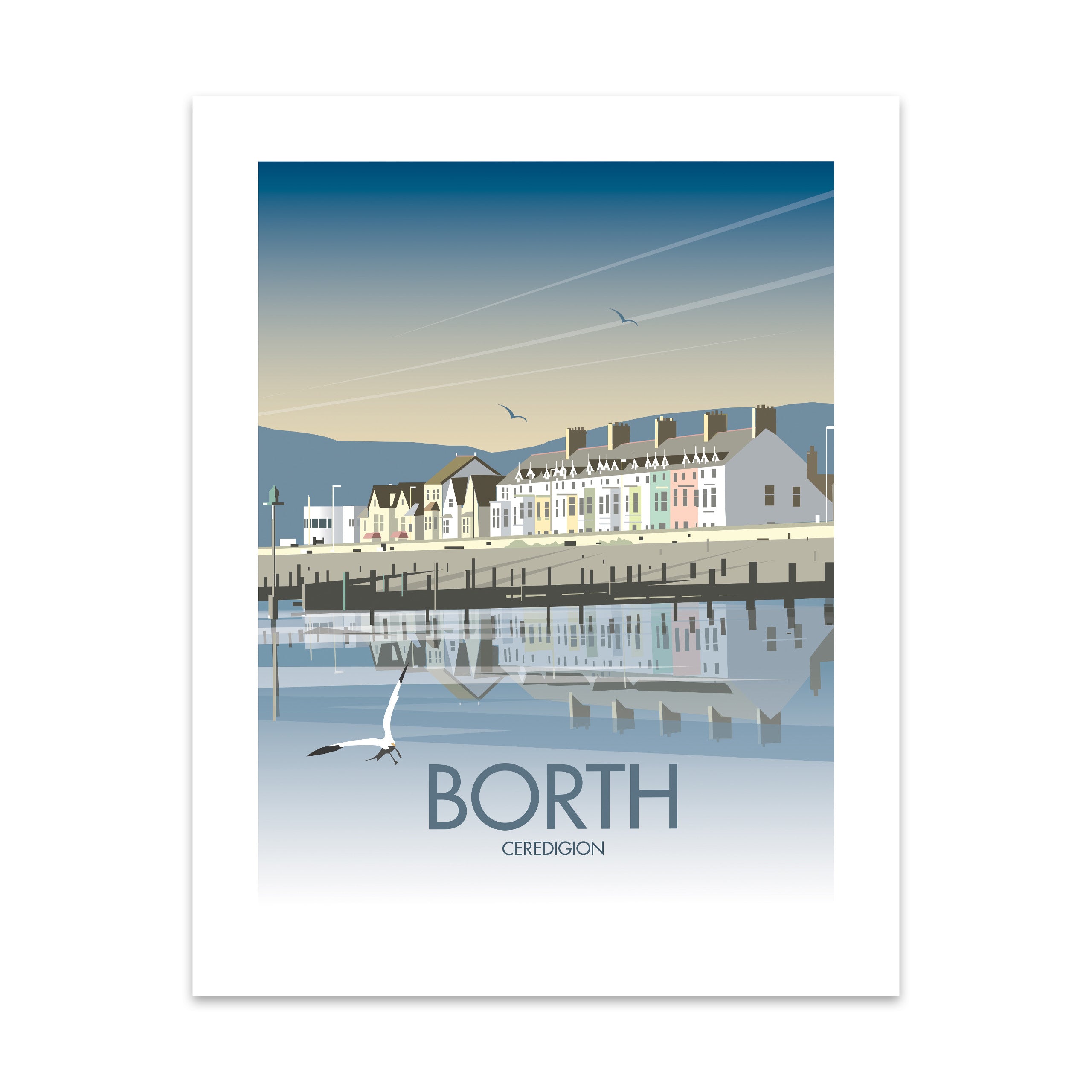 Borth, Ceredigion Art Print – Dave Thompson Art