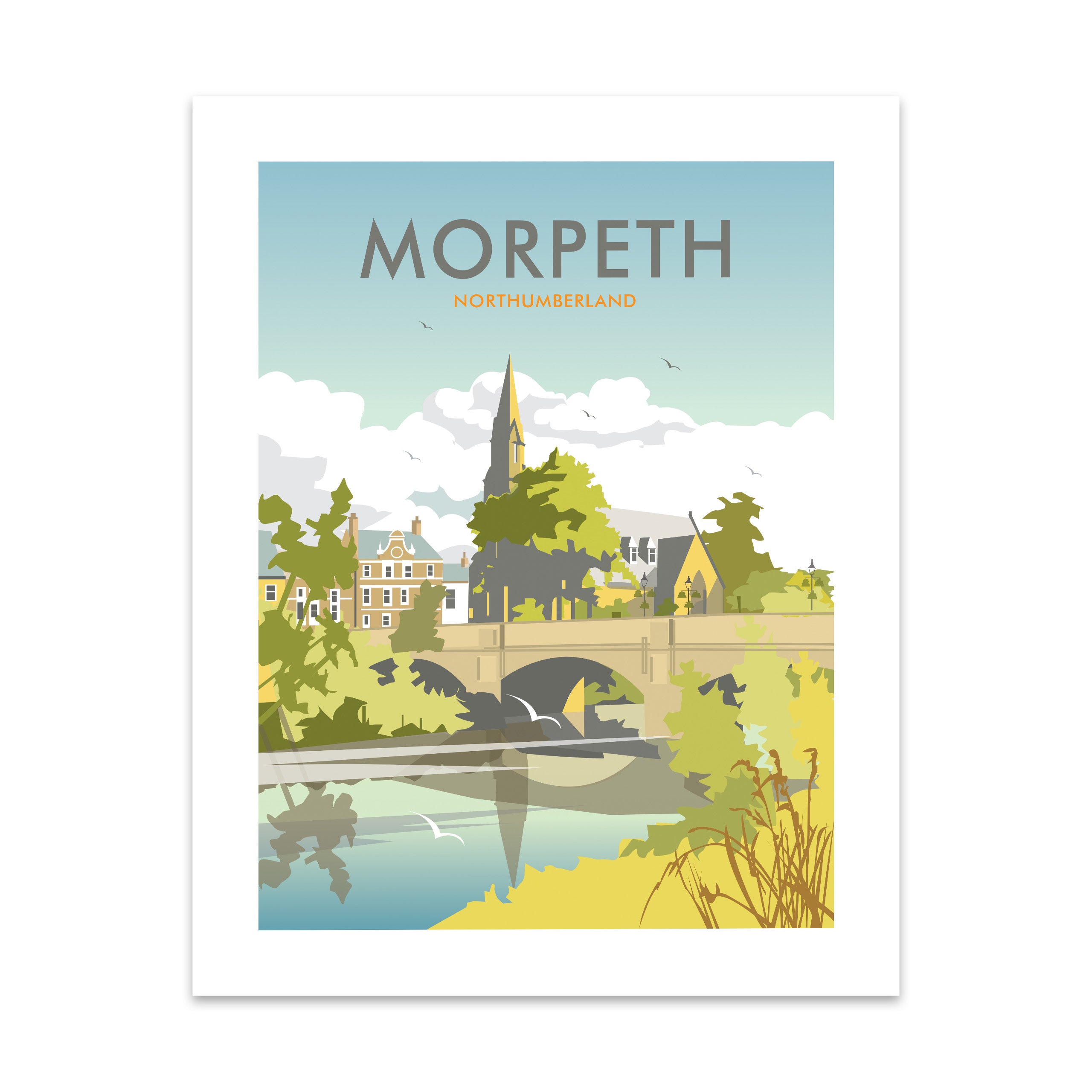 Morpeth, Northumberland Art Print – Dave Thompson Art