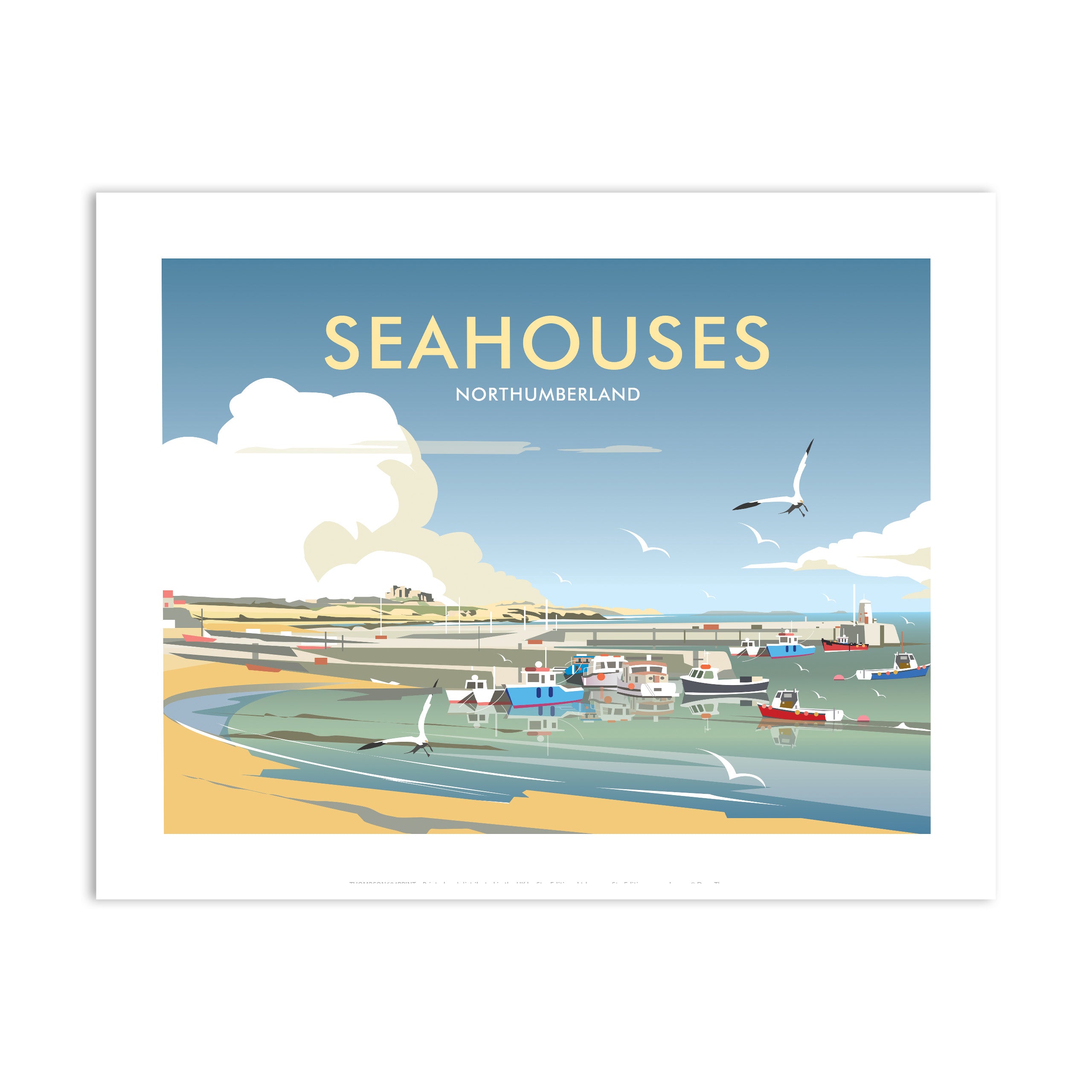 Seahouses, Northumberland Art Print – Dave Thompson Art