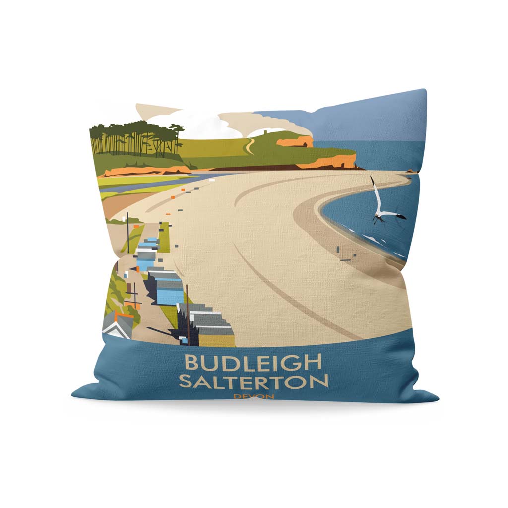 Budleigh Salterton, Devon Cushion – Dave Thompson Art